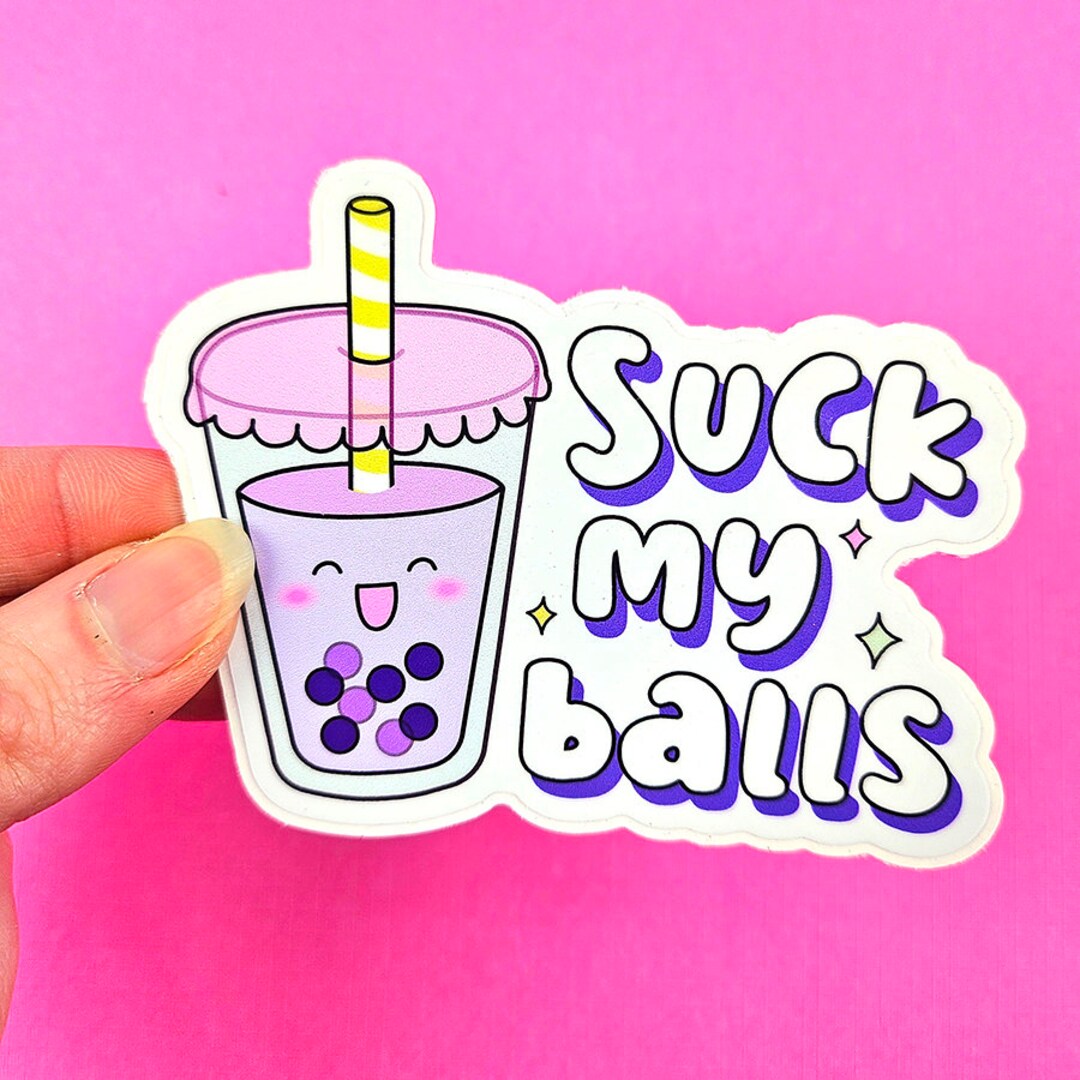 Suck My Balls Laminated Vinyl Decal Laptop Decal Car Decal Tumbler ...