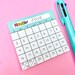 Undated Calendar Post-it® Notes Repositionable Self Stick Notes, Cute ...
