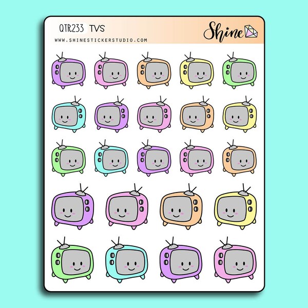 Television Stickers - Etsy