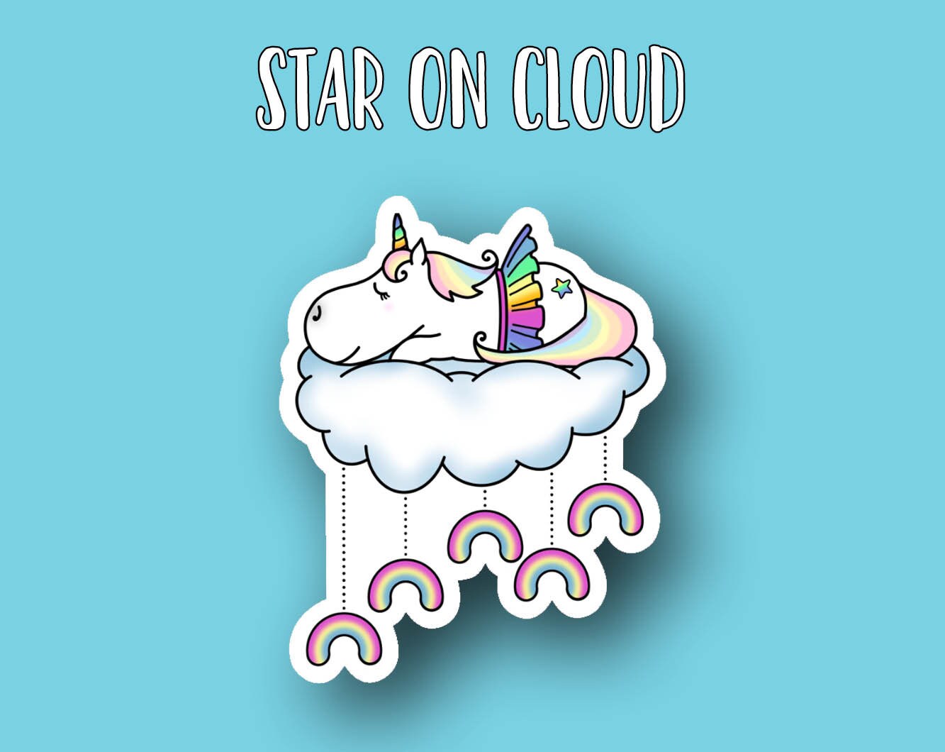 Star's Rainbow Sticker DIE CUT Collection Traveler's - Etsy