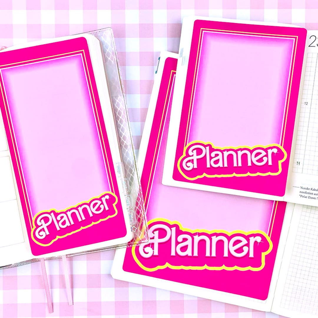 Retro Pink Planner Jumbo Sticker Bullet Journaling Stickers Hobonichi ...
