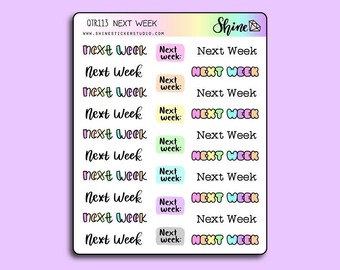 Days of the Week Stickers Planner Stickers Happy Planner Life Planner ...