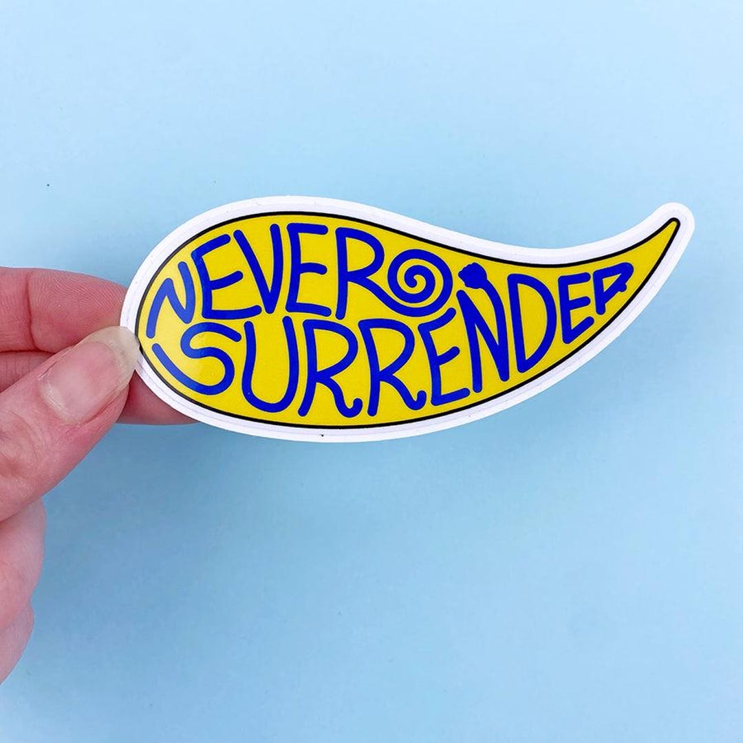 Never Surrender Die Cut Vinyl Decal - Etsy