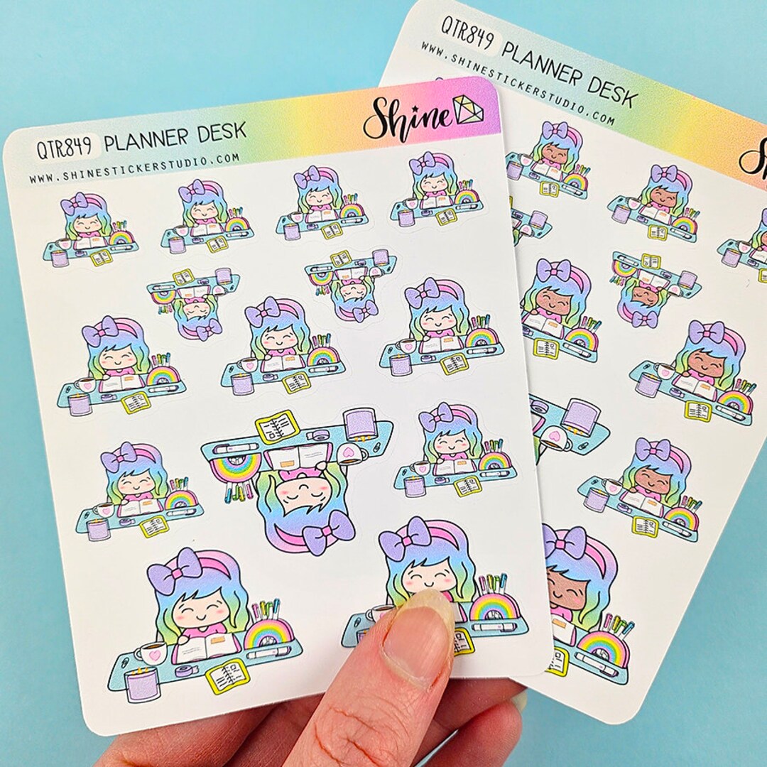 Luna Planner Desk Stickers - Planner Stickers Happy Planner Life ...
