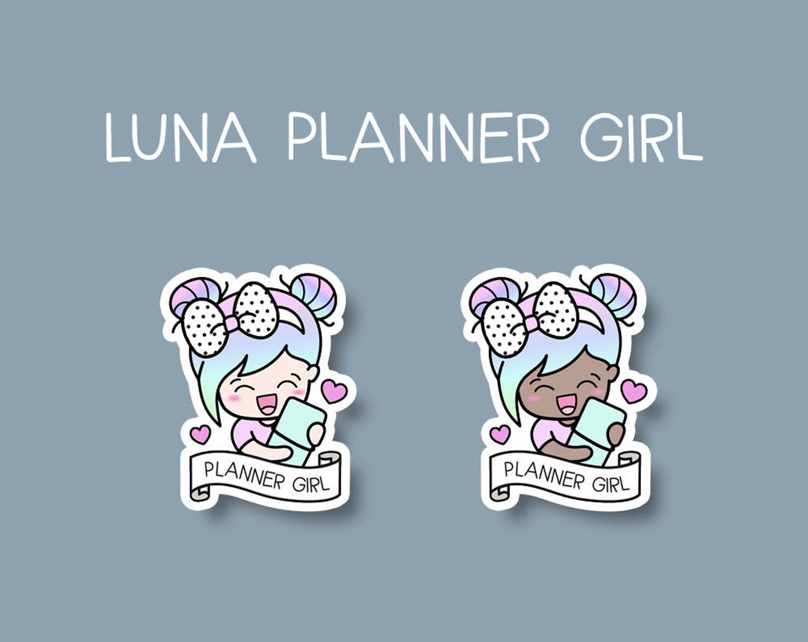 Luna Planner Girl Sticker DIE CUTS - Traveler's Notebook Scrapbook Die ...