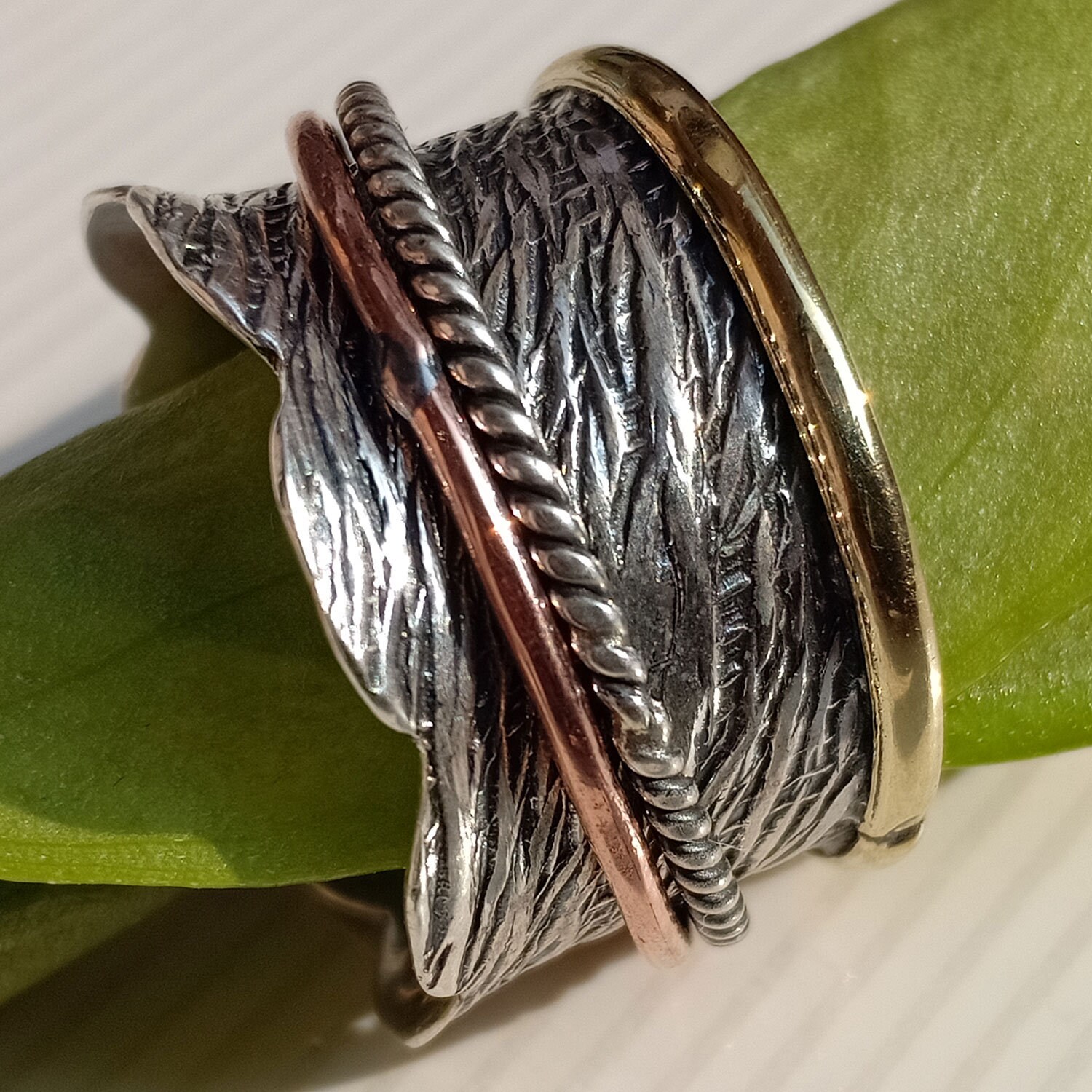 AAA HOT Spinner RingSpinnen Silber RingMeditation | Etsy