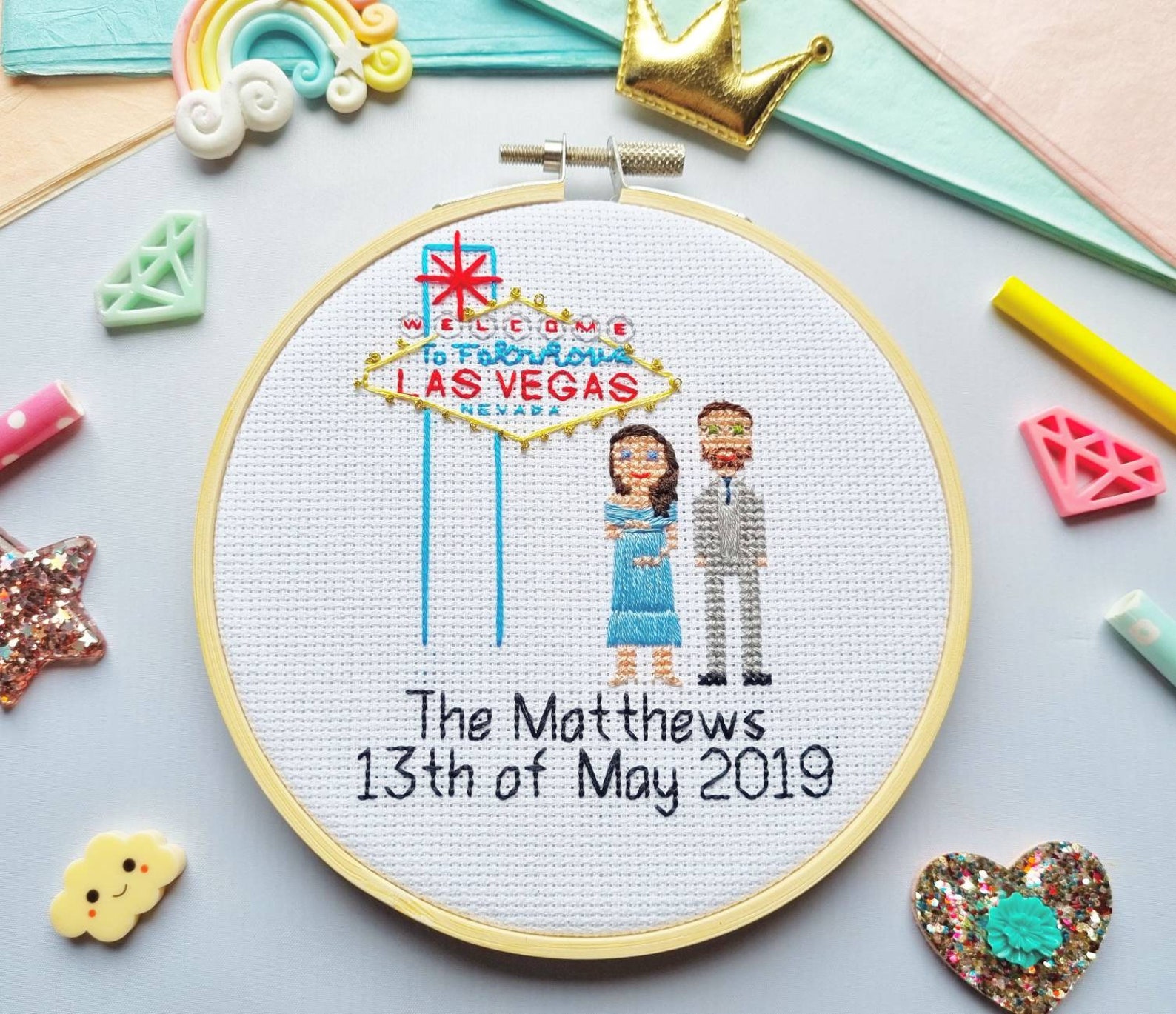 Cross Stitch Portrait Custom Family Portrait 2nd - Etsy