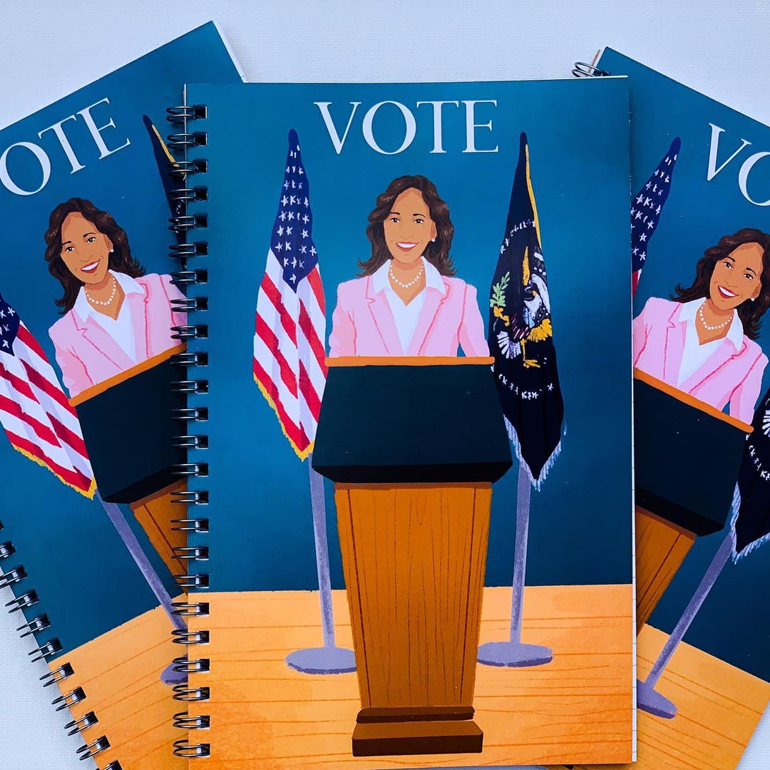 Kamala Vote Notebook Kamala Harris Journal Election 2024 Notebook - Etsy