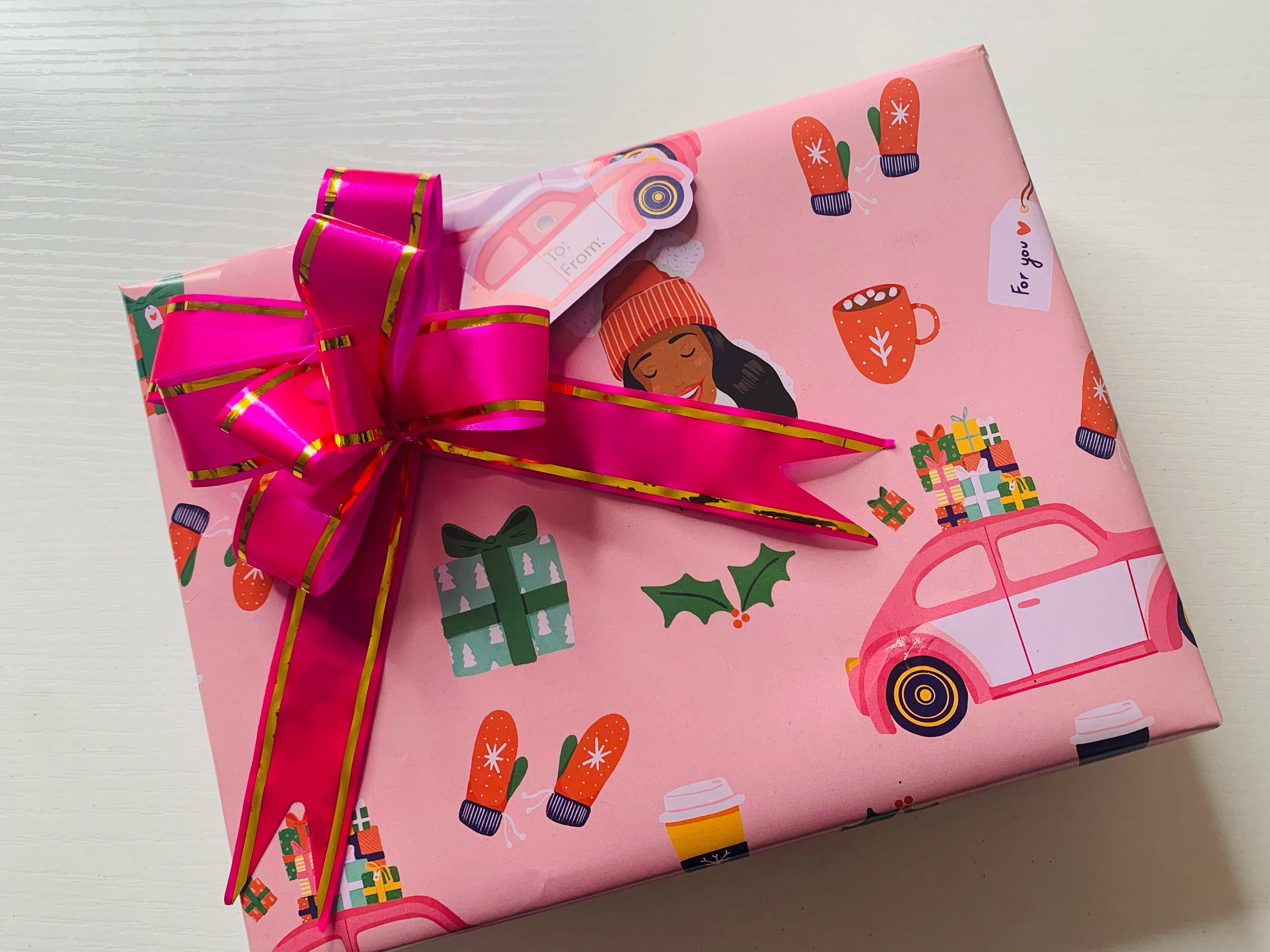 Pretty in Pink Wrapping Paper Sheets African American Gift - Etsy UK