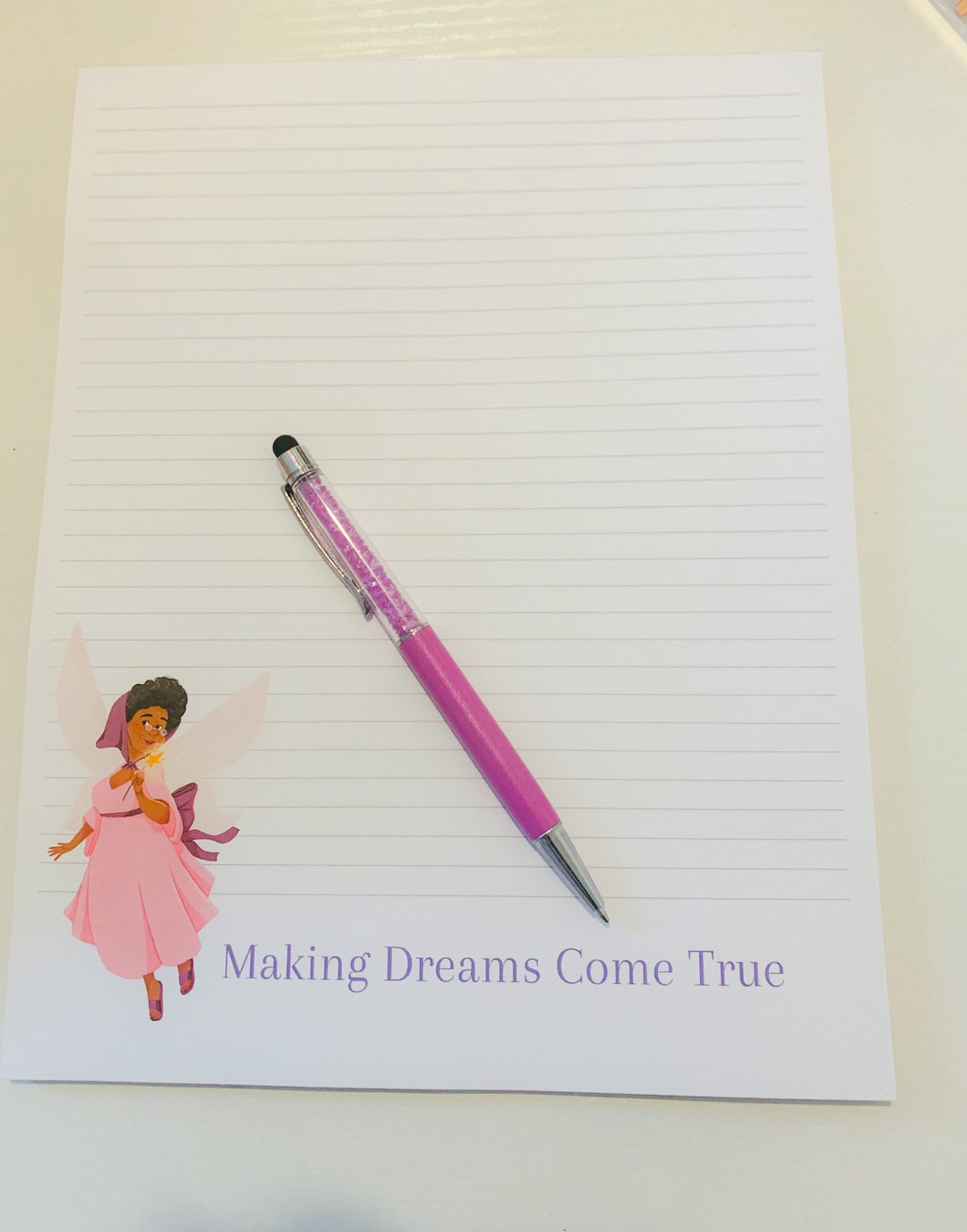 Black Fairy Godmother Lined Notepad, Afrocentric Fairy Tale Notepad - Etsy