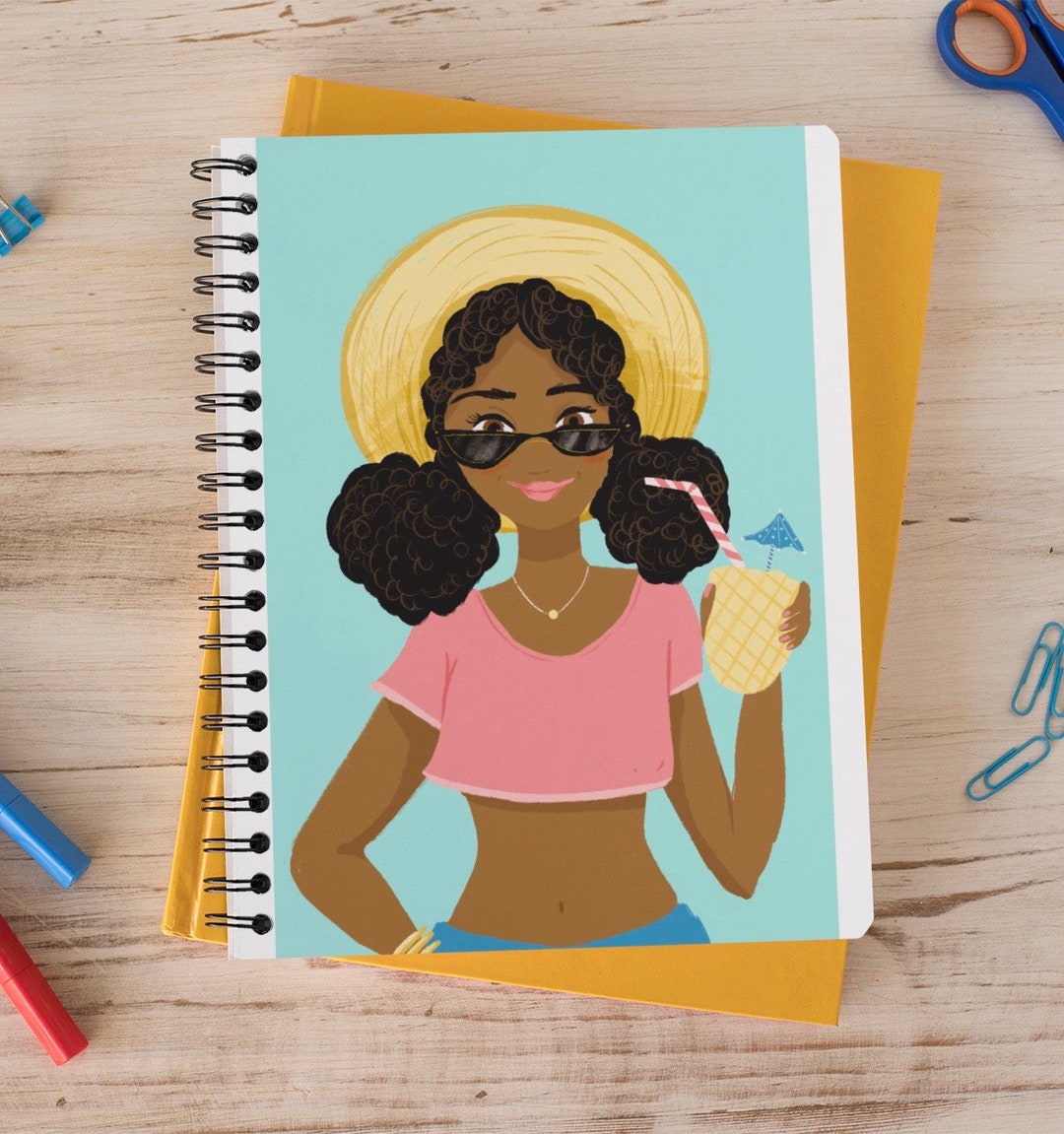 Summa Summa Time Notebook Black Girl Journal A5 Notebook - Etsy