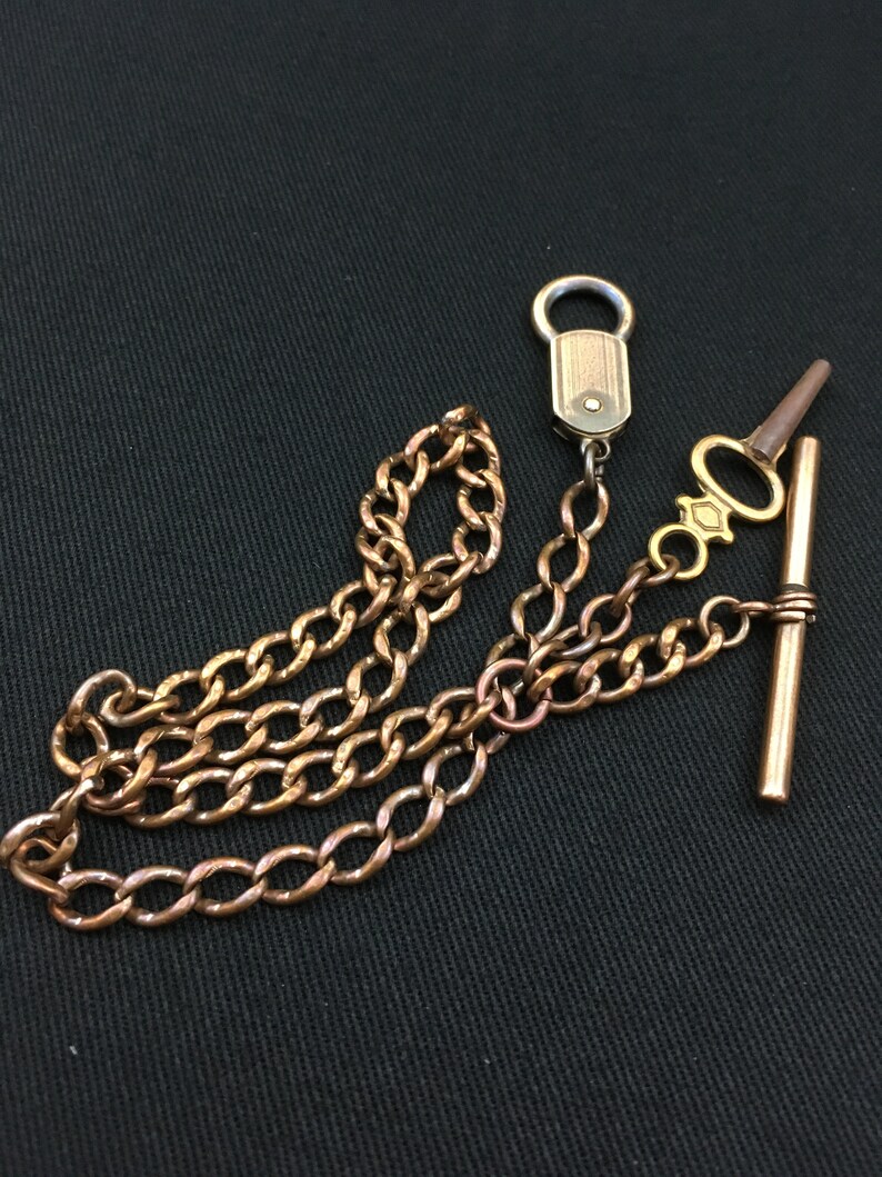 Antique Victorian Pocket Watch Chain Fob With Winder Key - Etsy