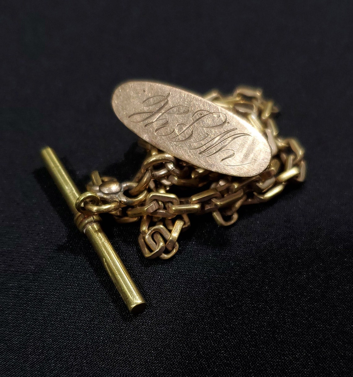 Antique Victorian Pocket Watch Chain Fob With Wax Stamp Fob Charm Box ...