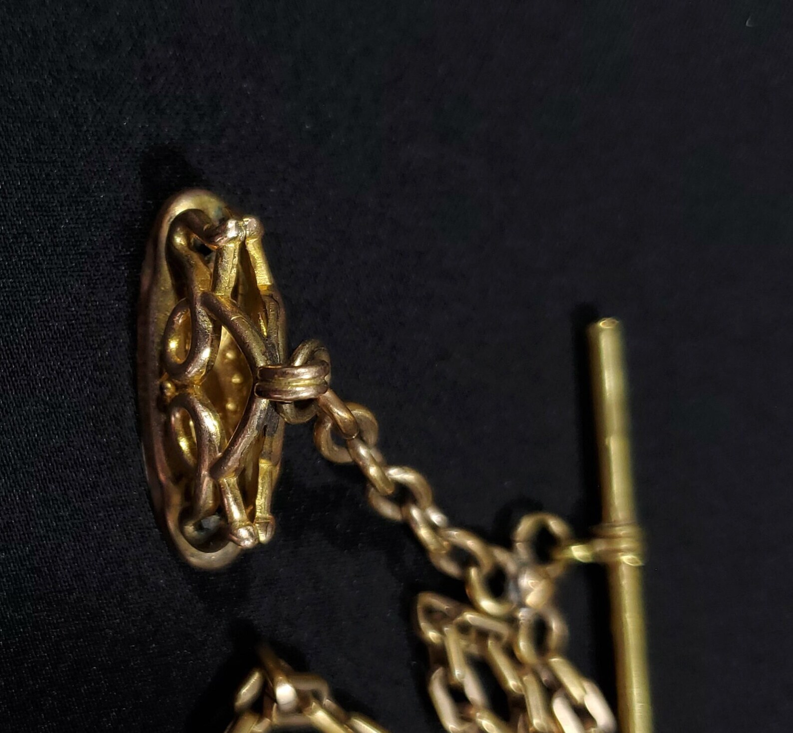 Antique Victorian Pocket Watch Chain Fob With Wax Stamp Fob Charm Box ...