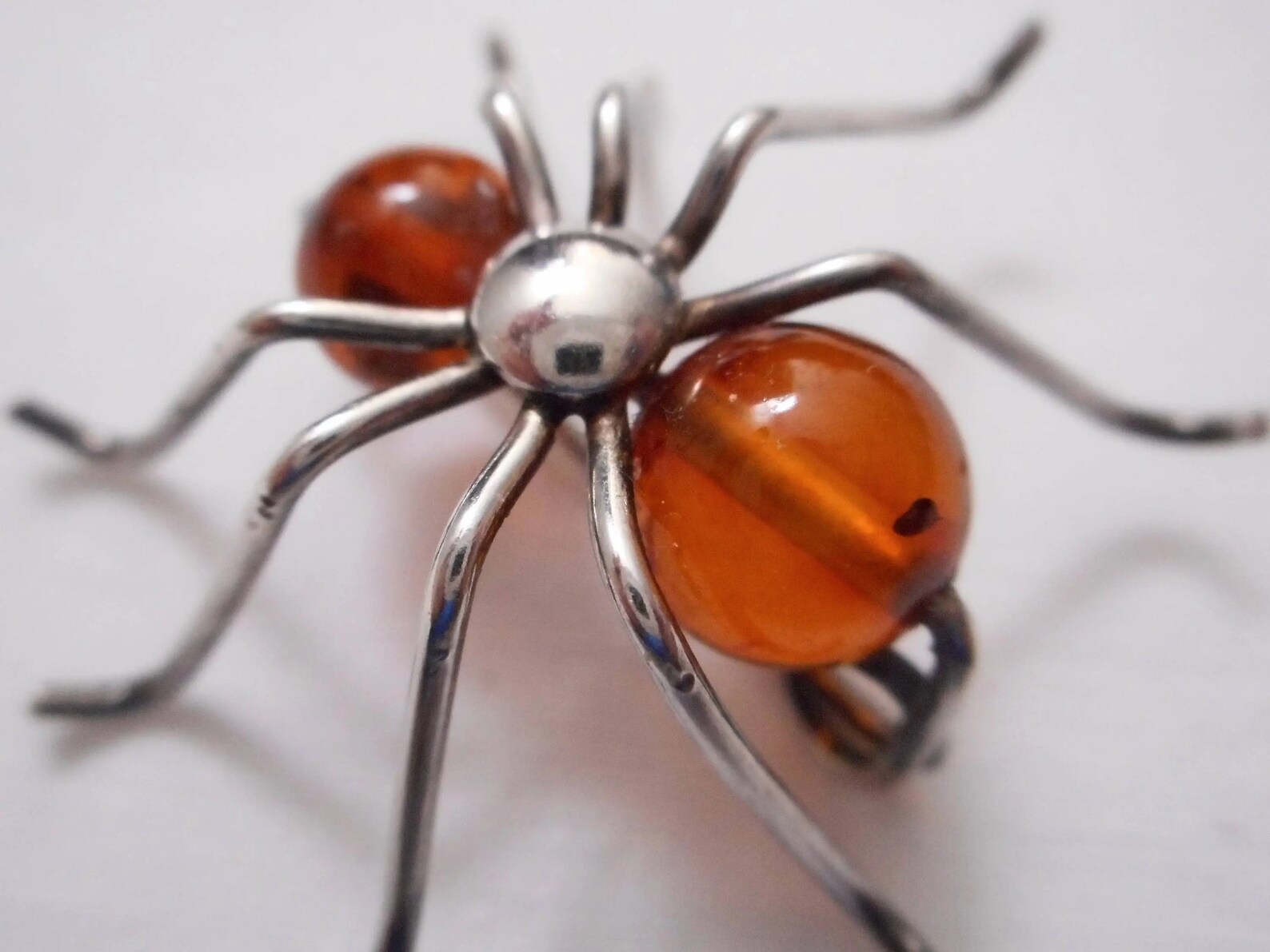 Antique Victorian Art Deco Bug Jewelry Spider Pin Brooch Sterling ...