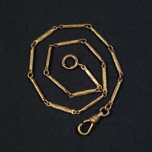 Antique Victorian Pocket Watch Chain Fob Gold Filled Ornate Downton ...