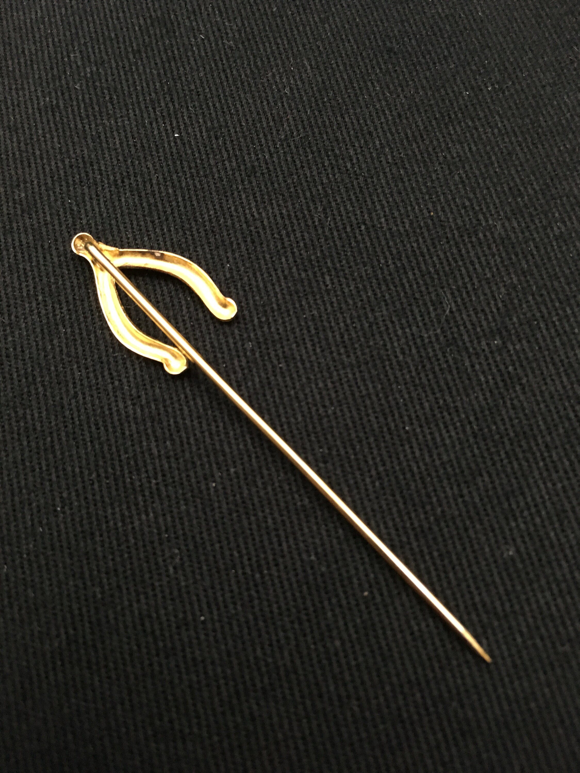 Victorian Hat Stick Pin Cameo Wishbone Brooch Lot of 3 Wishbone Glass ...