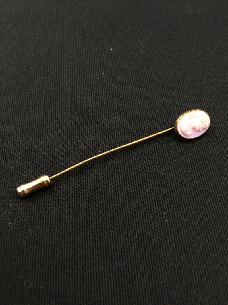 Antique Victorian Cameo Hat Stick Pin Brooch Etsy