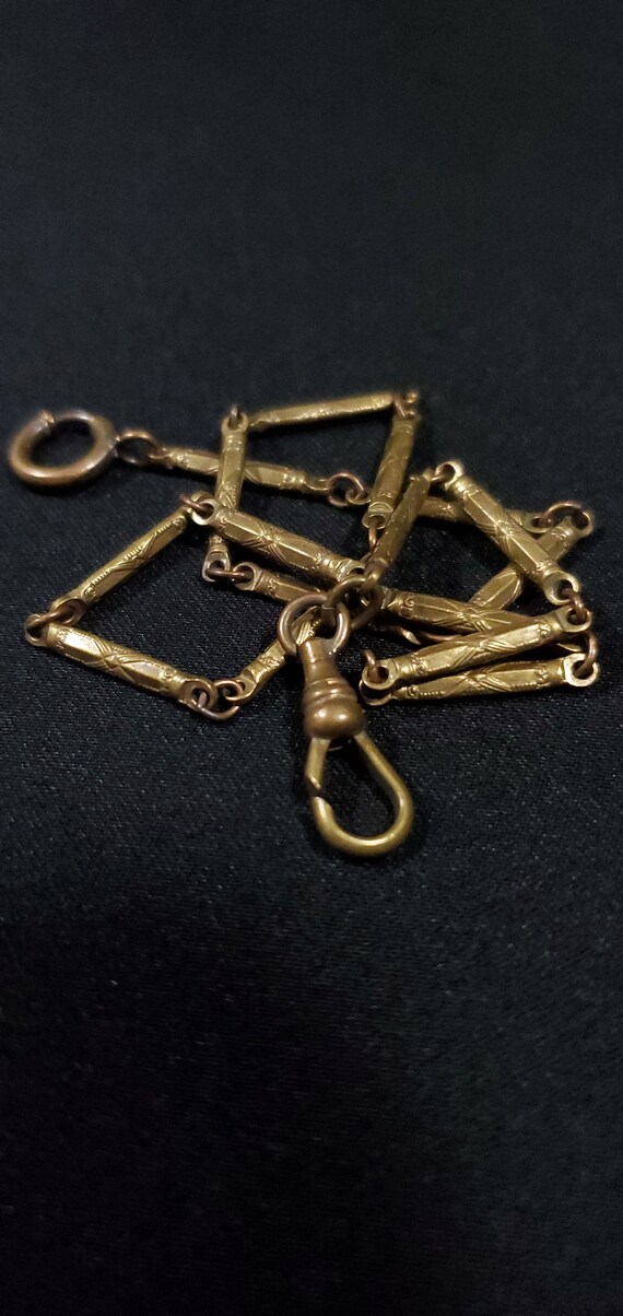 Antique Victorian Pocket Watch Chain Fob Gold Filled … - Gem