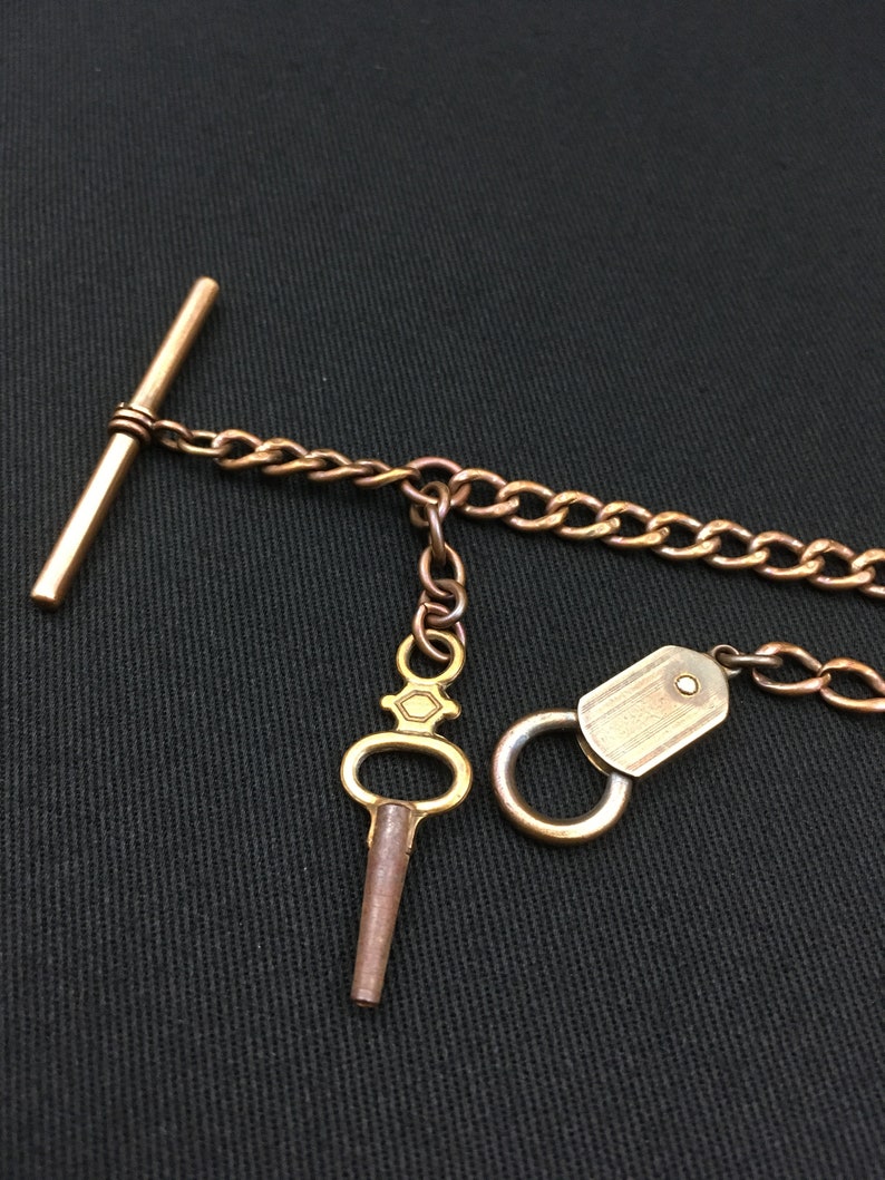 Antique Victorian Pocket Watch Chain Fob With Winder Key - Etsy