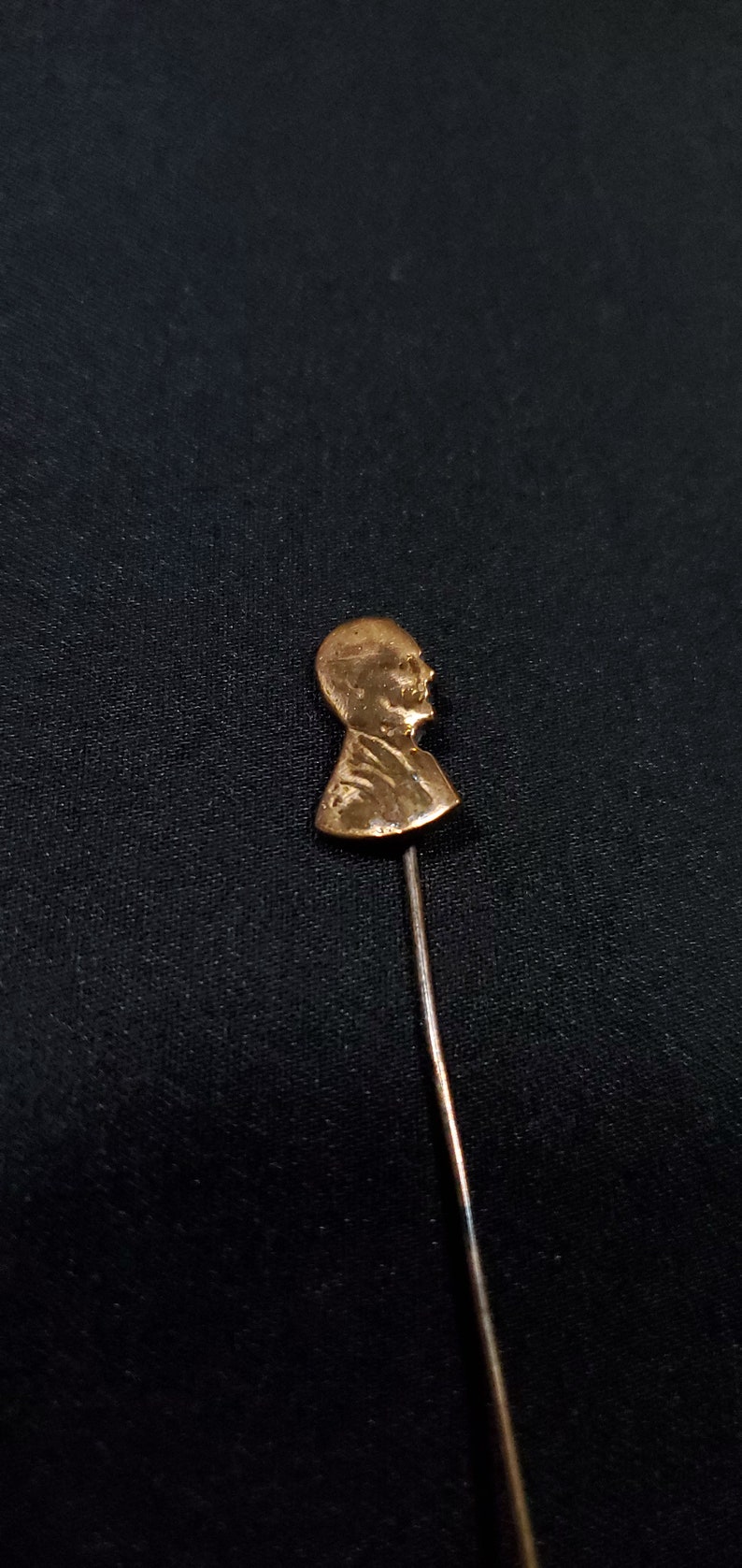 Antique Art Deco Hat Stick Pin Abe Lincoln Cutout Brass Unique! - Etsy