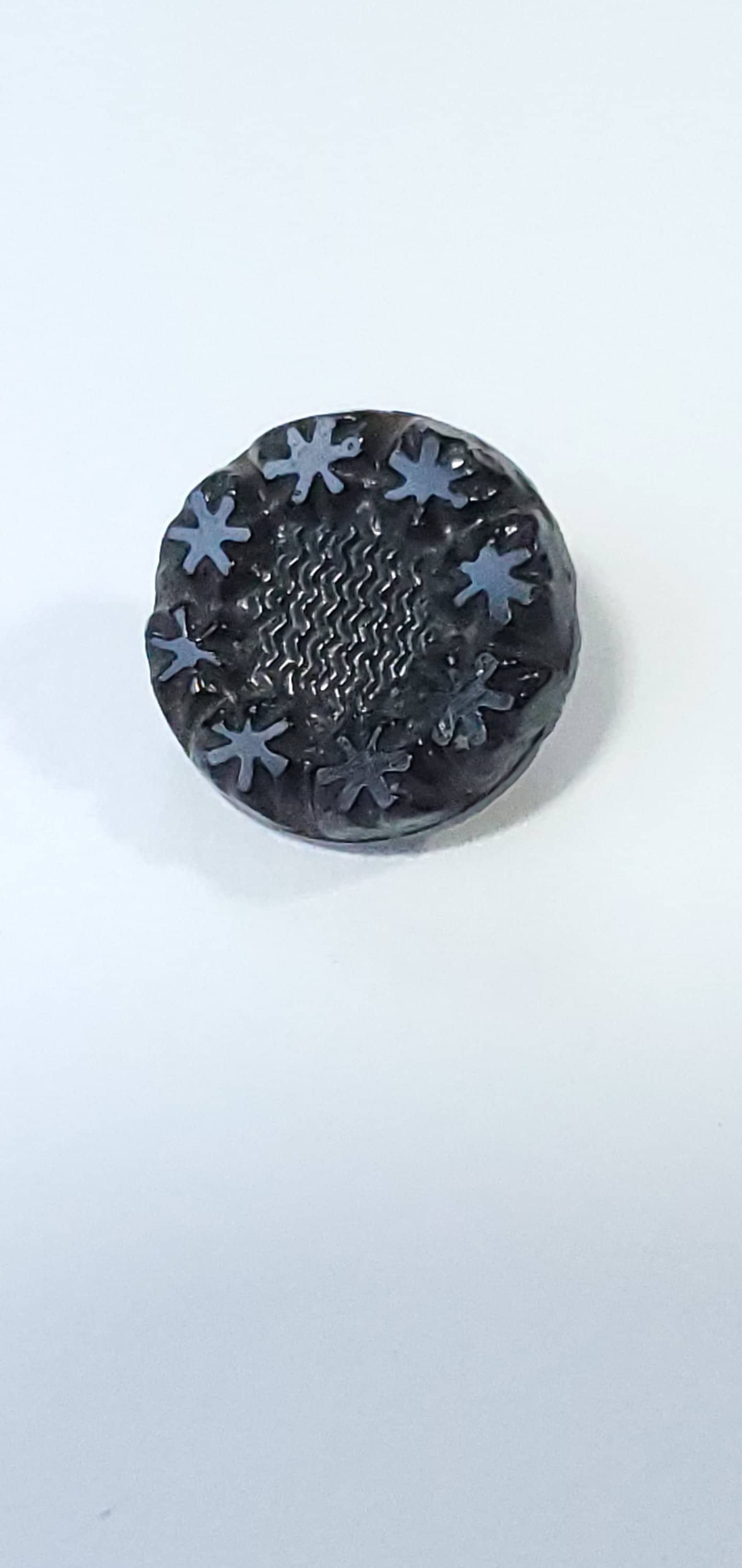 Antique Victorian Mourning Button Lot French Poured Jet Glass Downton ...