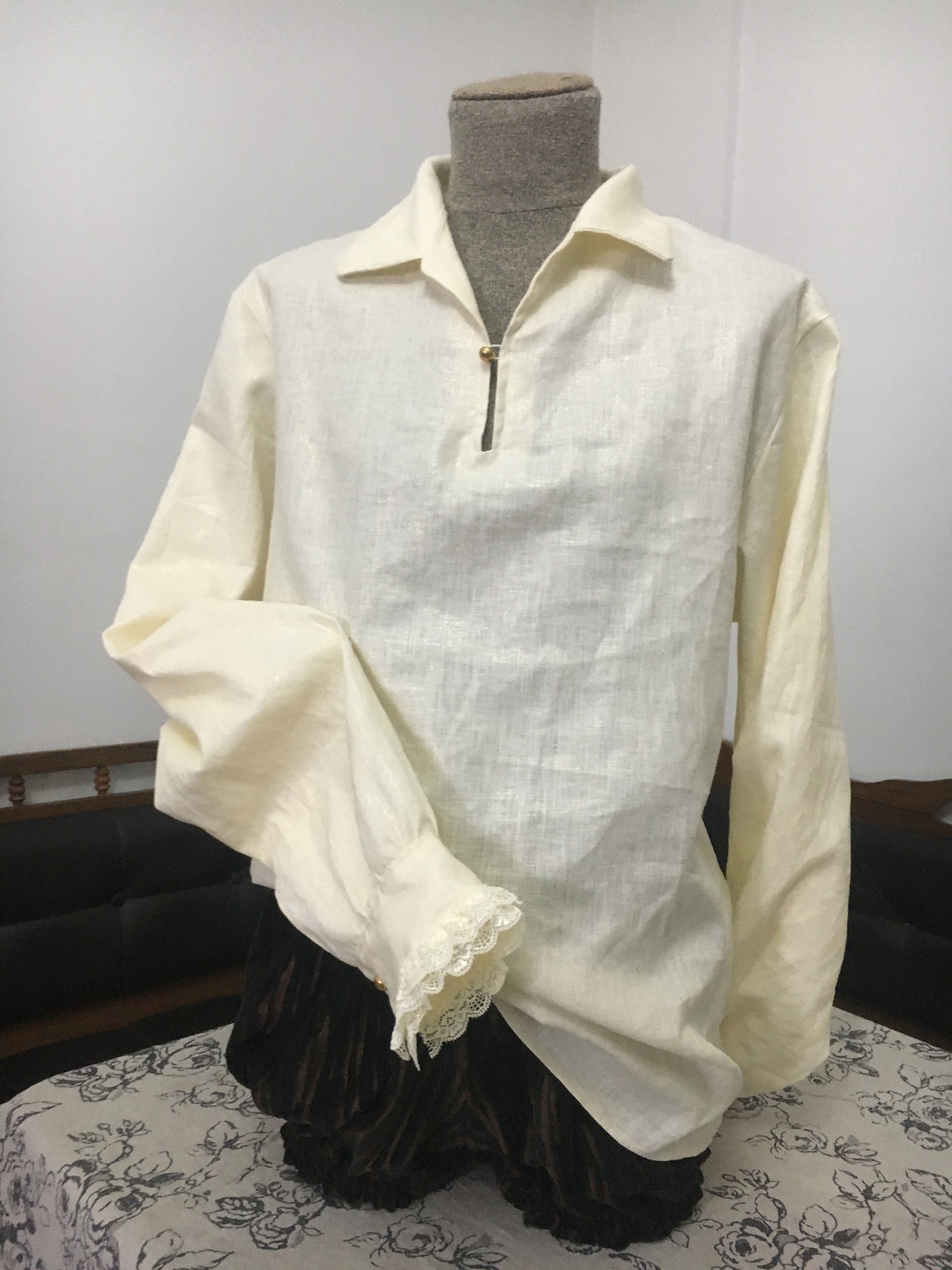 Chemise Renaissance homme chemise victorienne chemise en - Etsy France