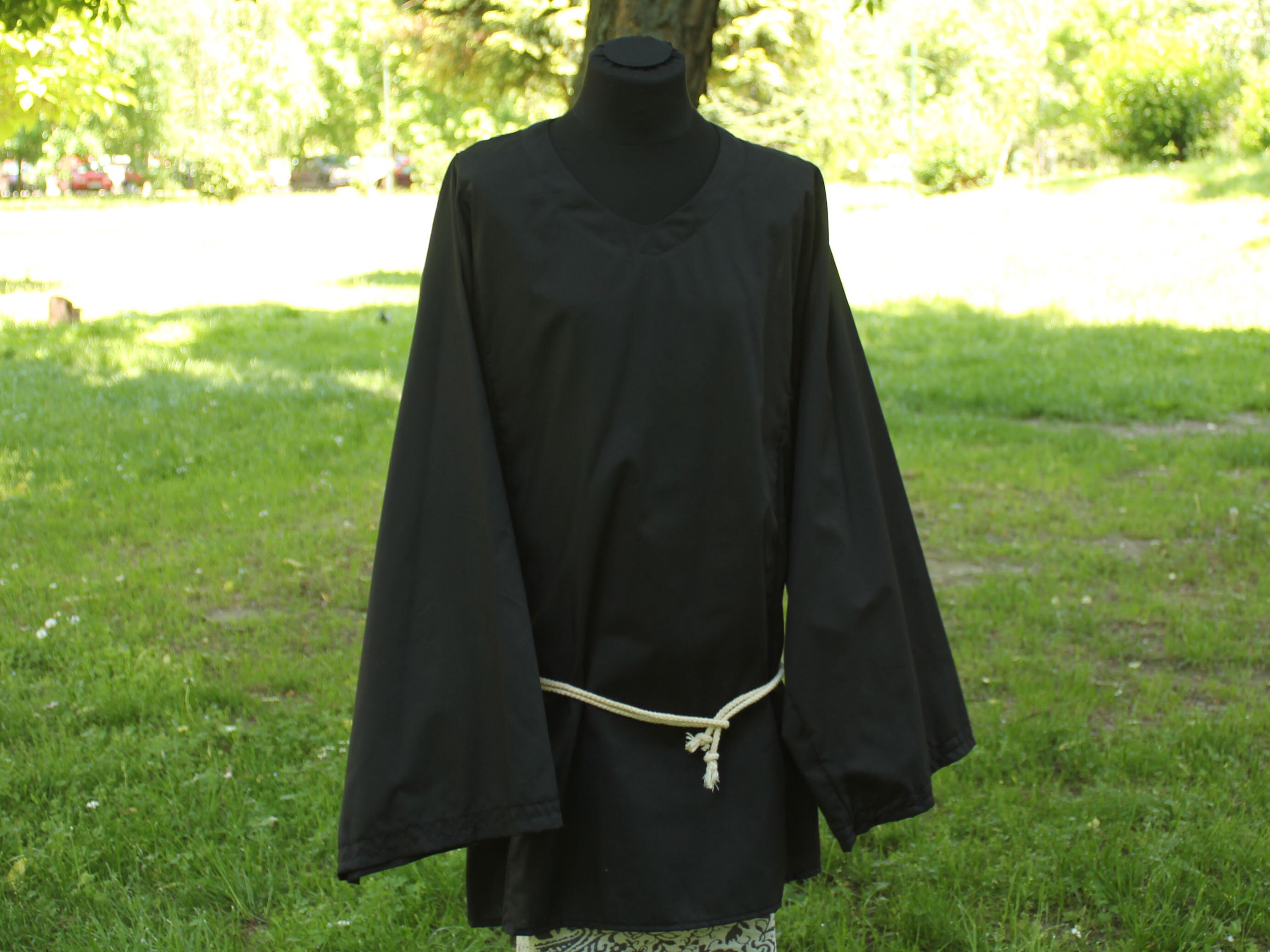 Men's Black Cotton Tunic: Medieval Renaissance Victorian Shirt - Etsy