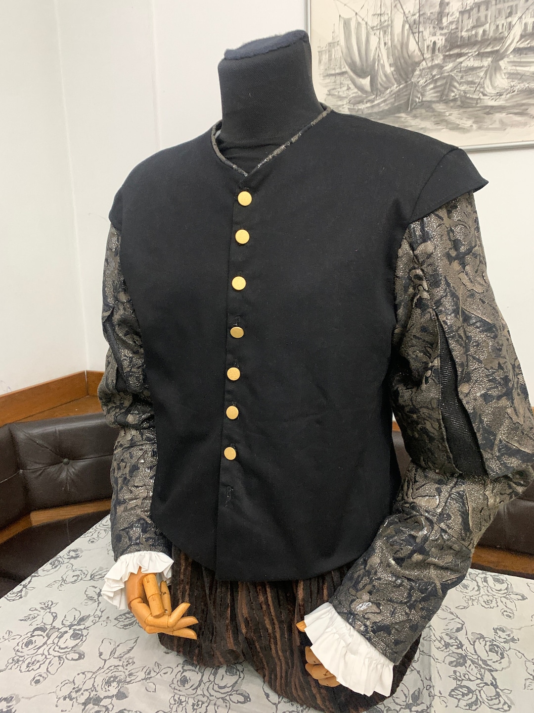 Medieval Noble Doublet Coat Men's Renaissance Jacket Clothing Festival ...