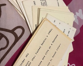 Library card catalog | Etsy