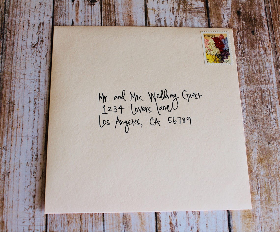Handwritten Invitation Envelopes - Etsy