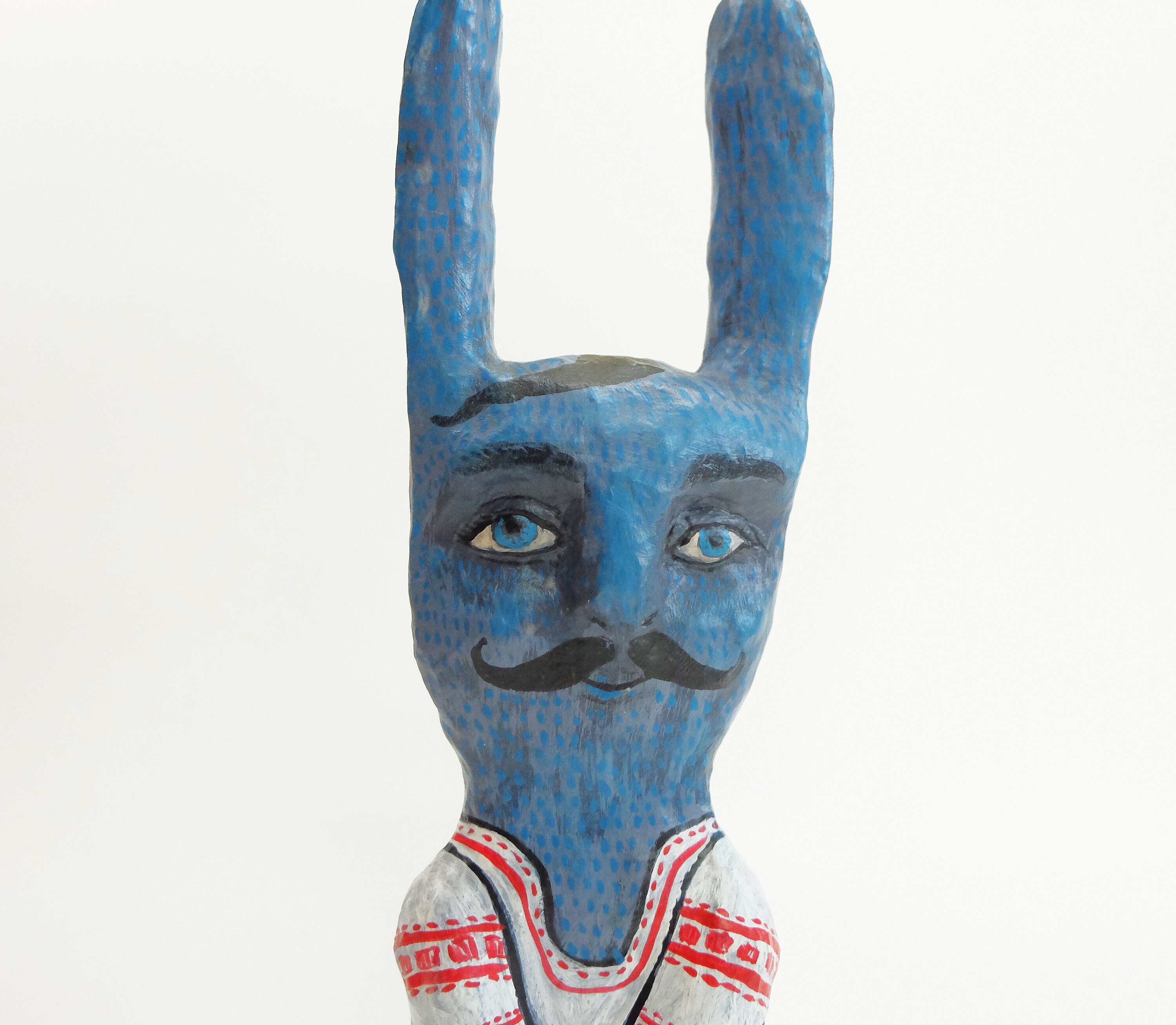 Colorful Paper Mache Sculpture Hare - Cossack - Etsy