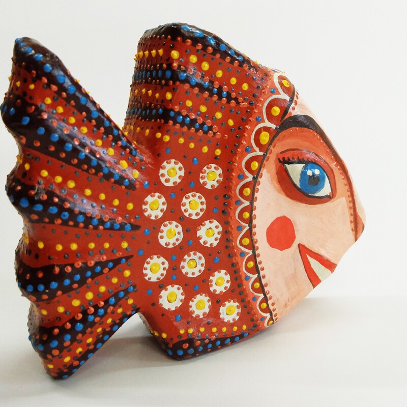 Paper Mache Fish - Etsy