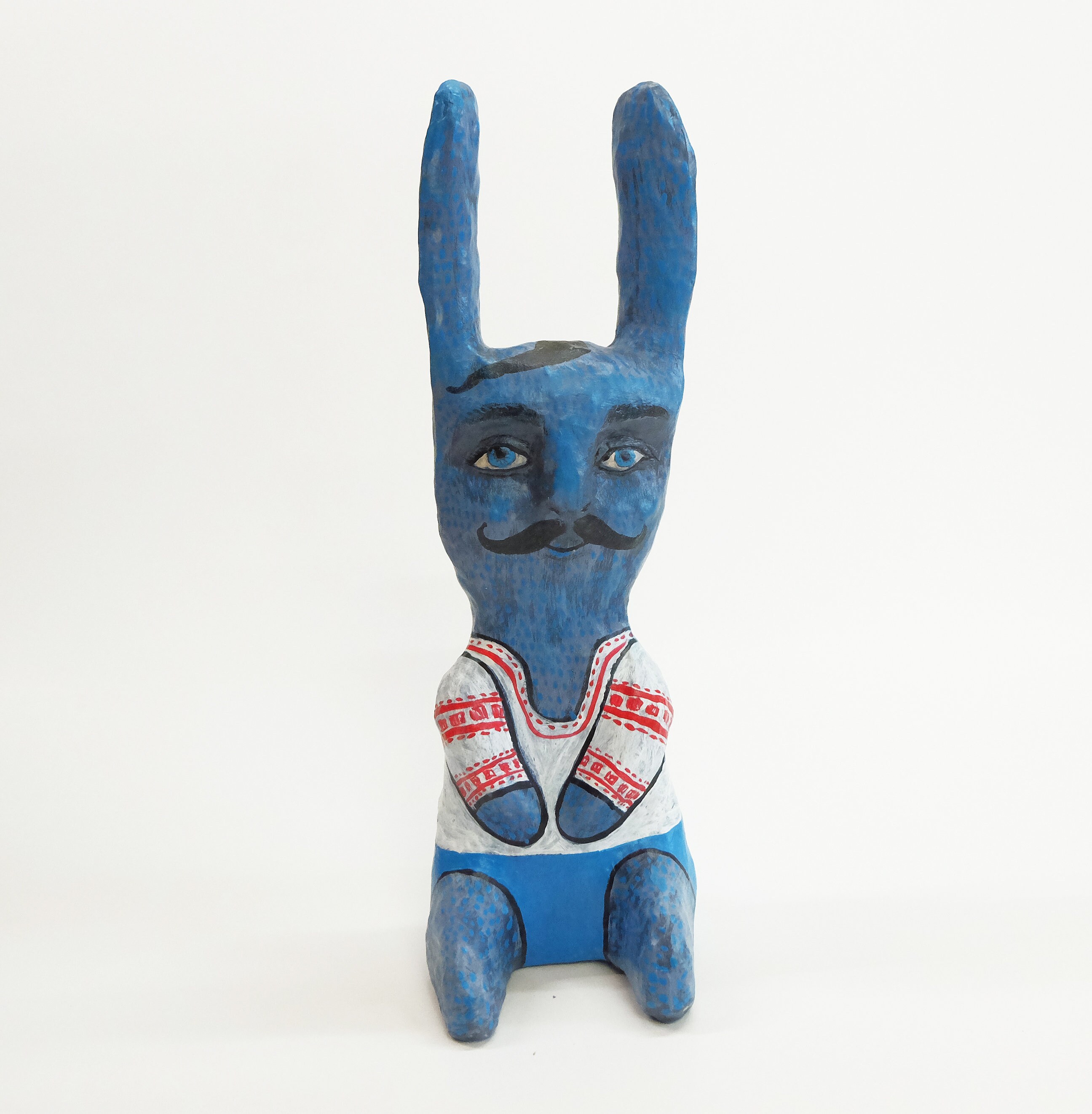 Colorful Paper Mache Sculpture Hare - Cossack - Etsy