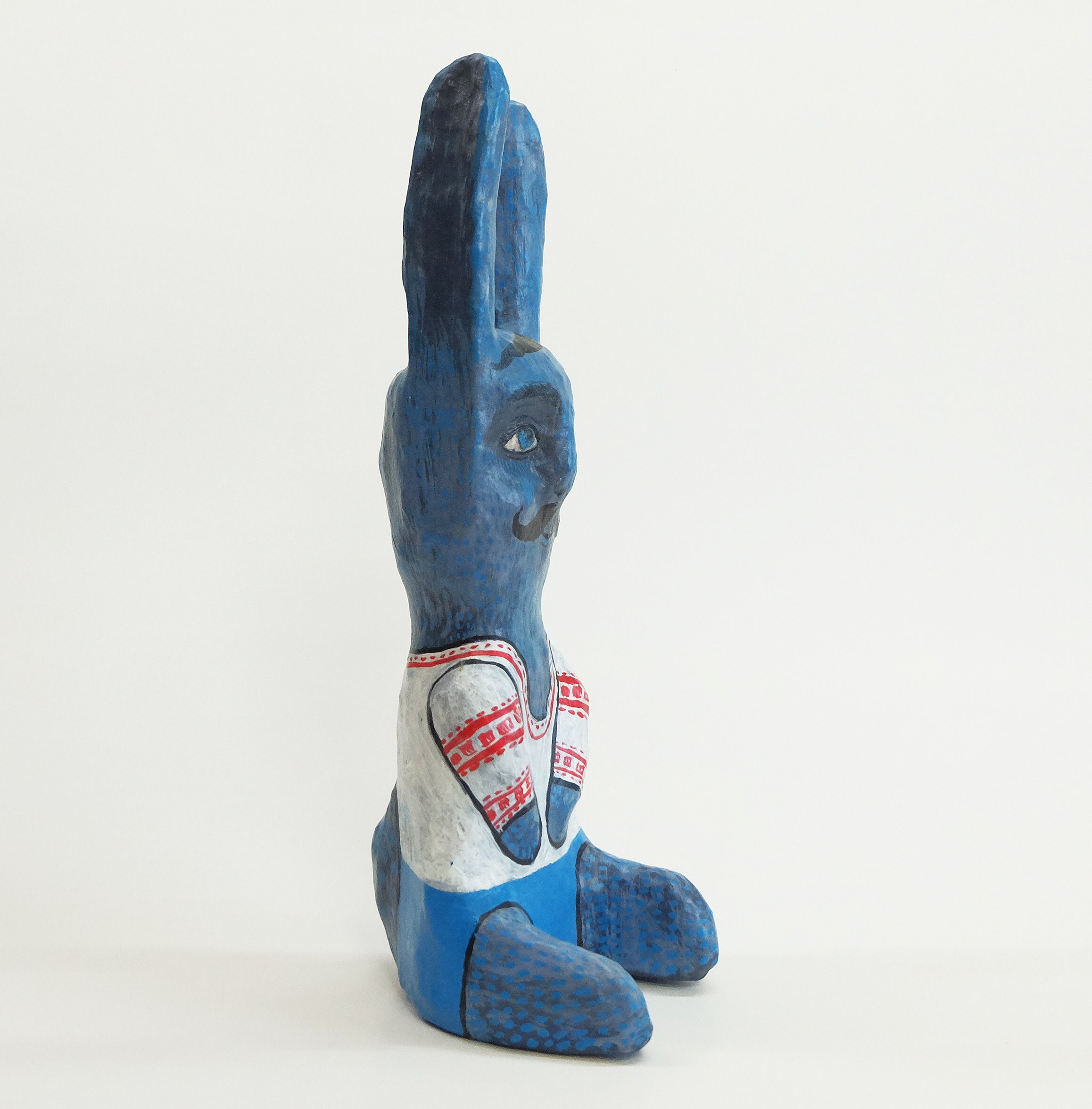 Colorful Paper Mache Sculpture Hare - Cossack - Etsy