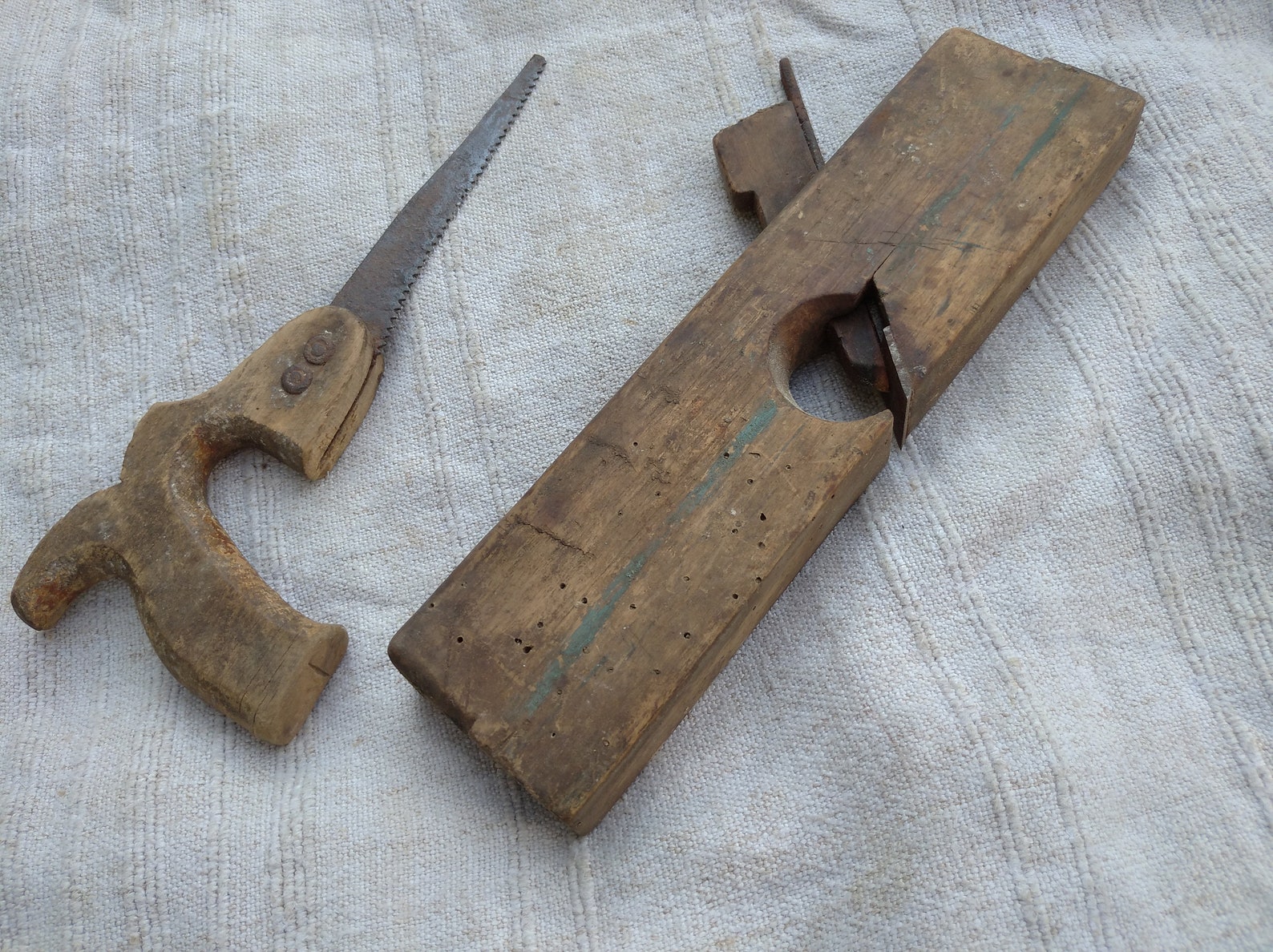 Antique Wooden Carpentry Tool Set Primitive Antique Tools | Etsy