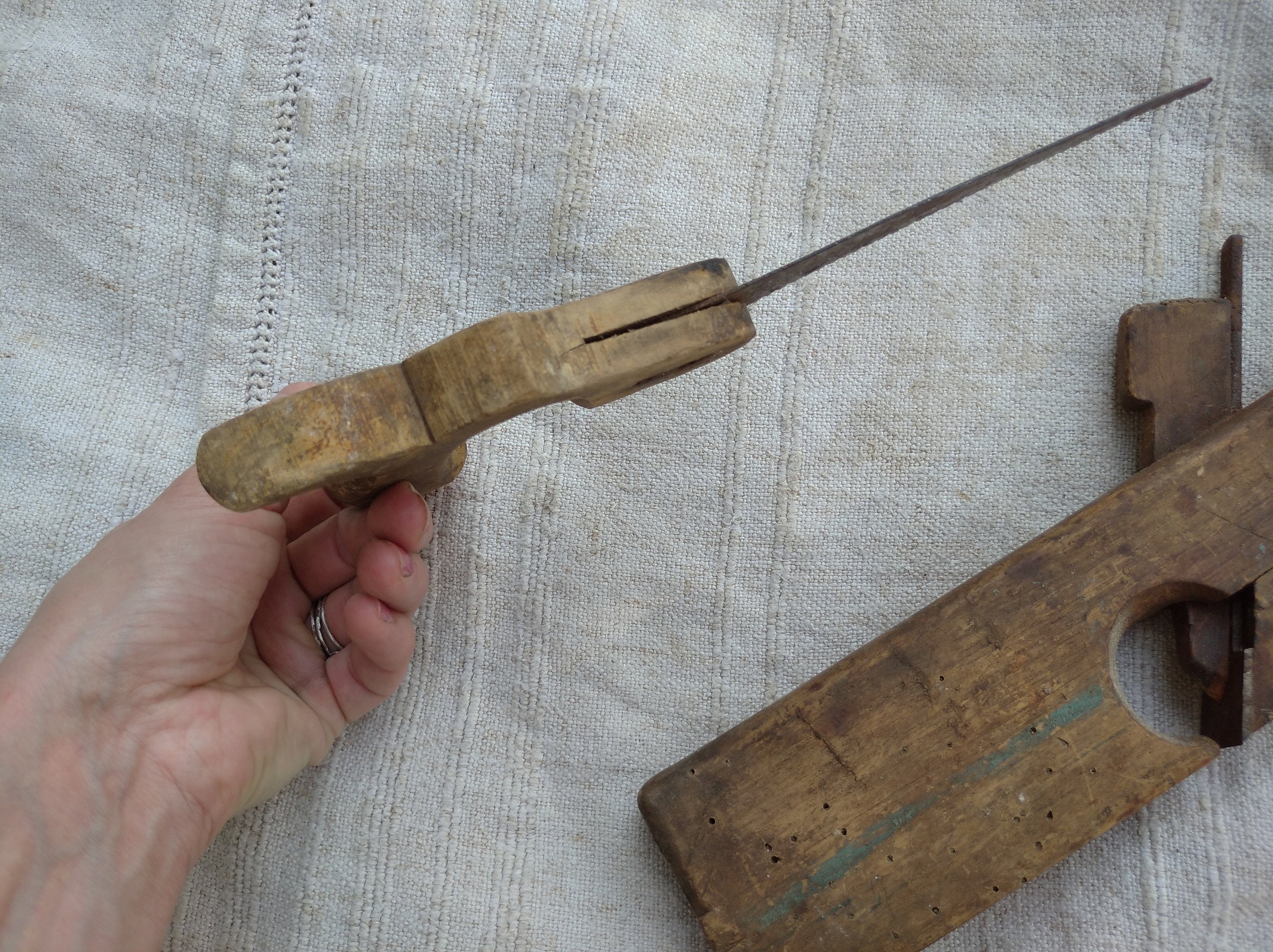 Antique Wooden Carpentry Tool Set Primitive Antique Tools Rustic ...