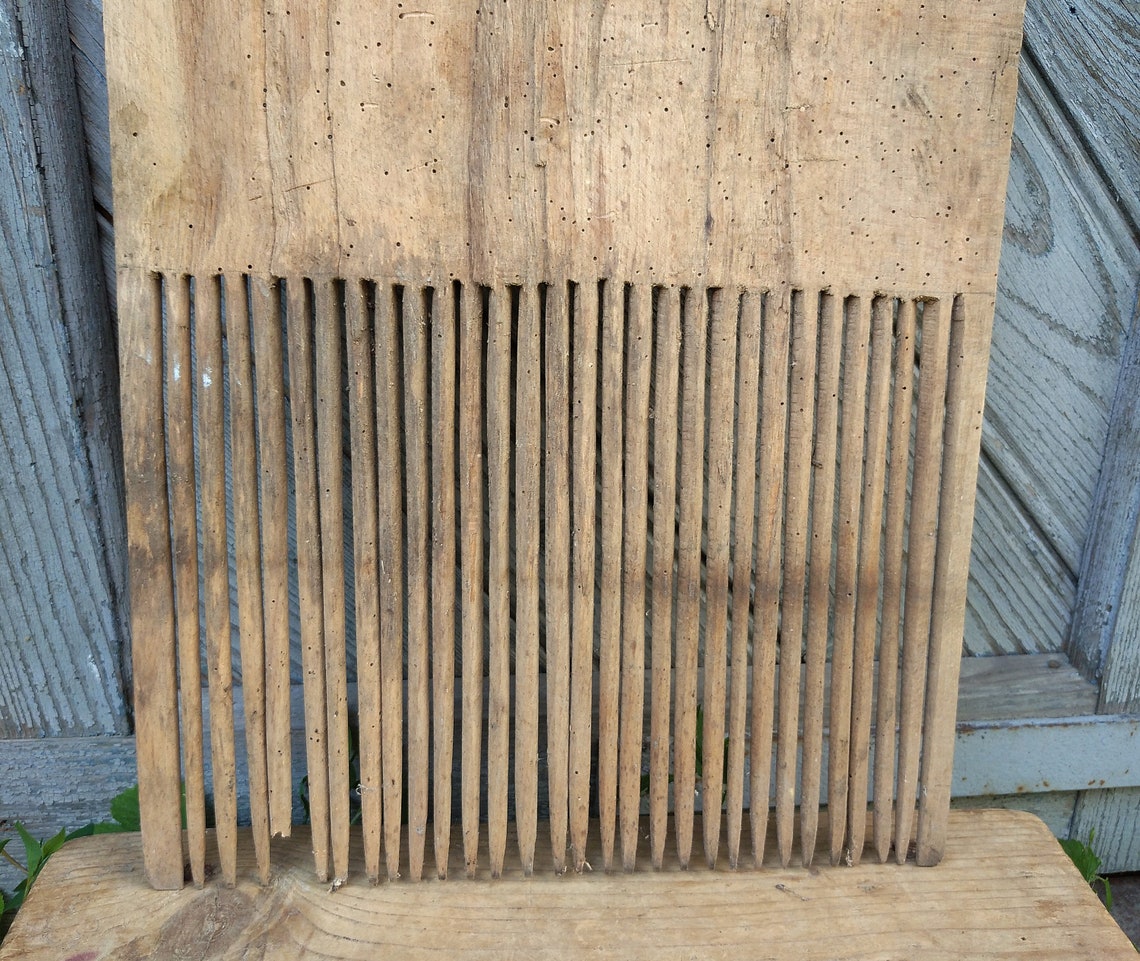 Large Comb Wooden Wall Decor Primitive Antiques Country - Etsy