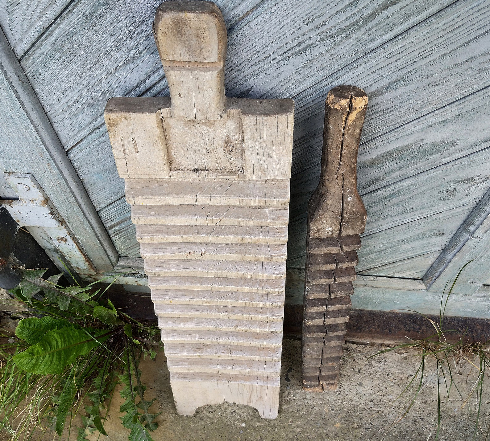 Antique Mangle Board Set Primitive Wood Wall Decor 1920s Farmhouse ...