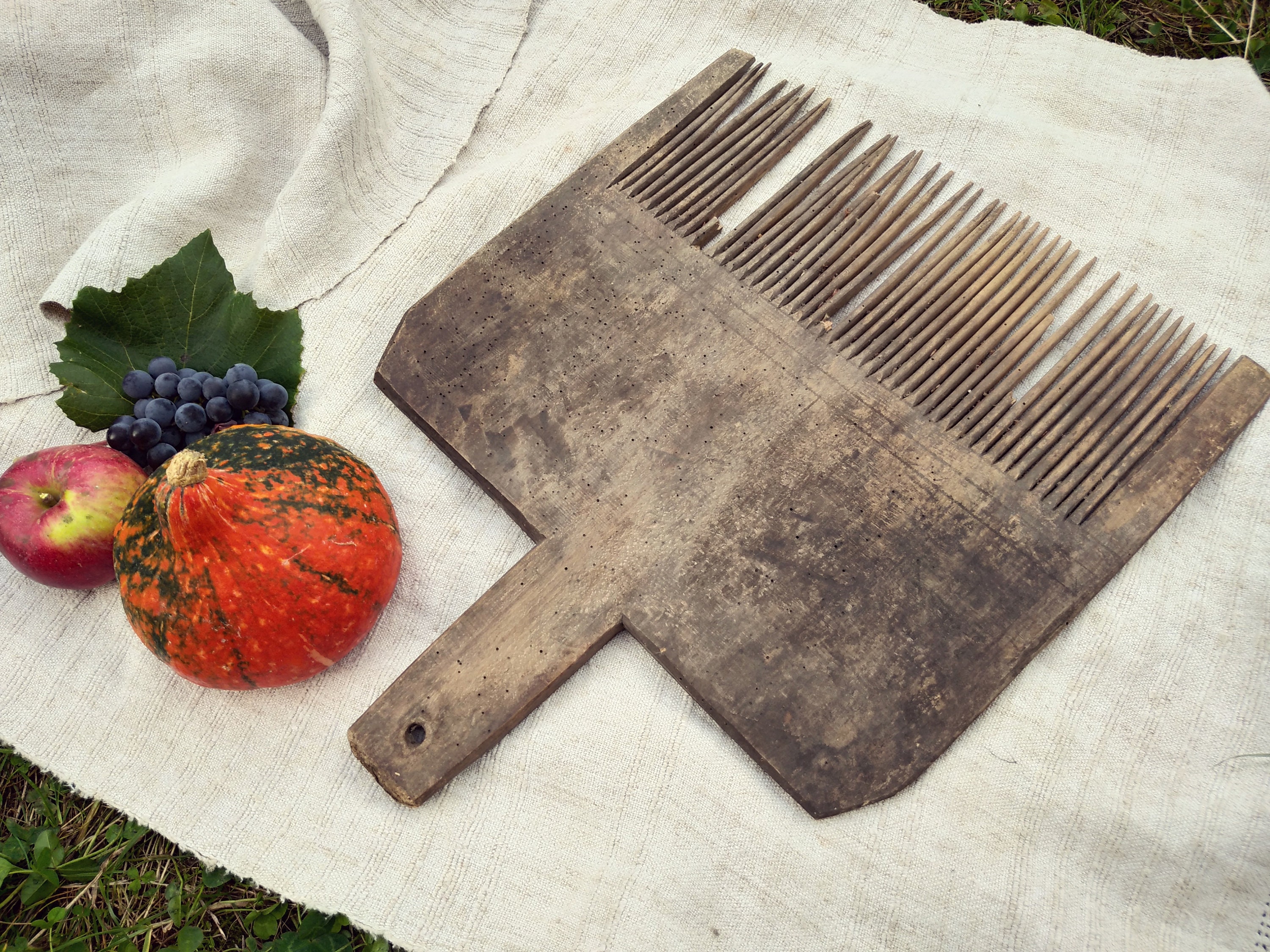 1800s Antique XXXL Wool Carding Comb for Rustic Home Decor Country ...