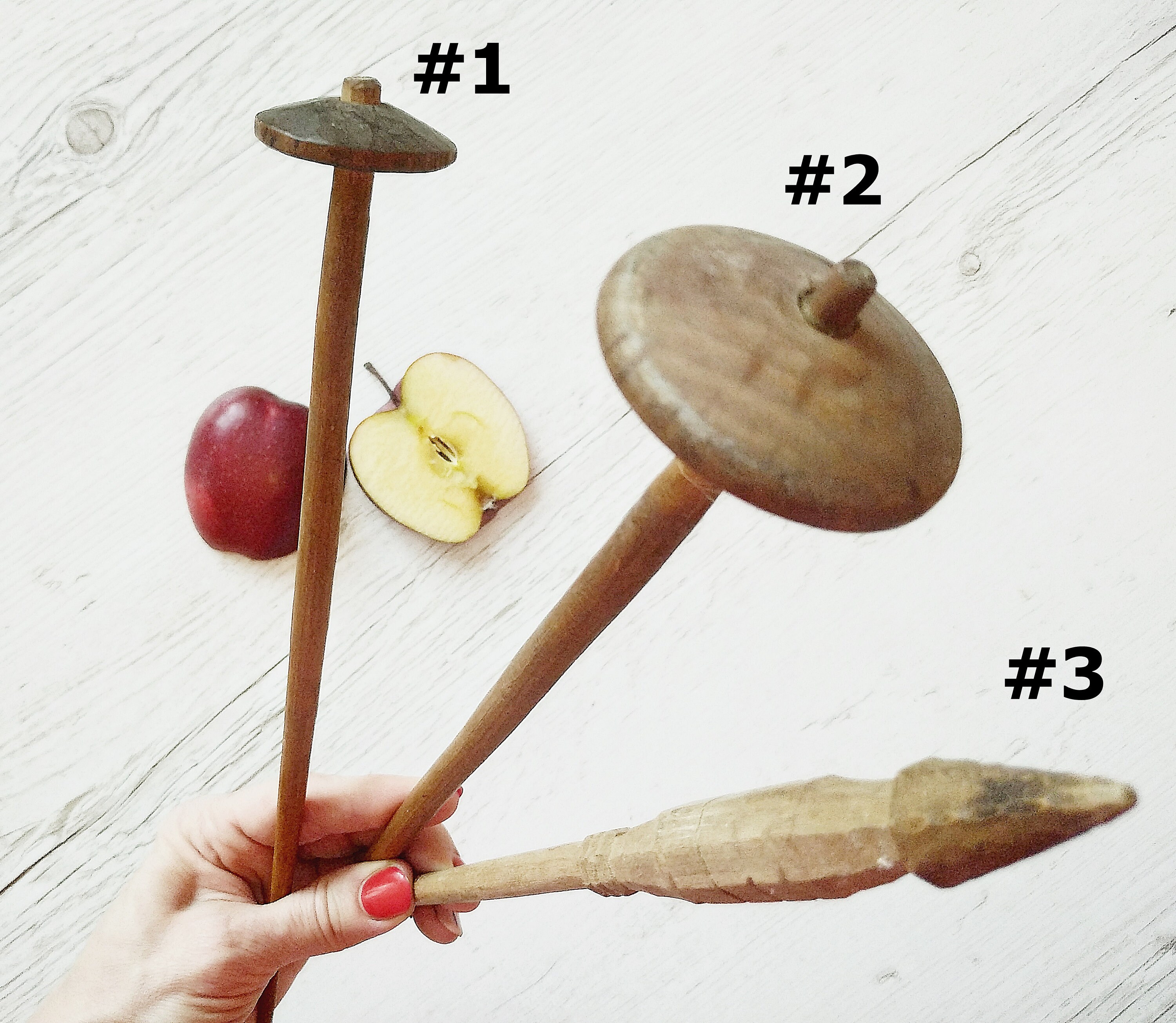 Antique Drop Spindle Primitive Antique Tool Old Loom Part Top Whorl ...