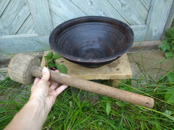 Home Décor Antique mortar and pestle Antique bowl Primitive antiques ...