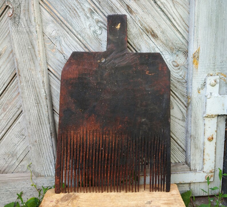 Large Wooden Comb Primitive Antiques Country Wall Hanging | Etsy