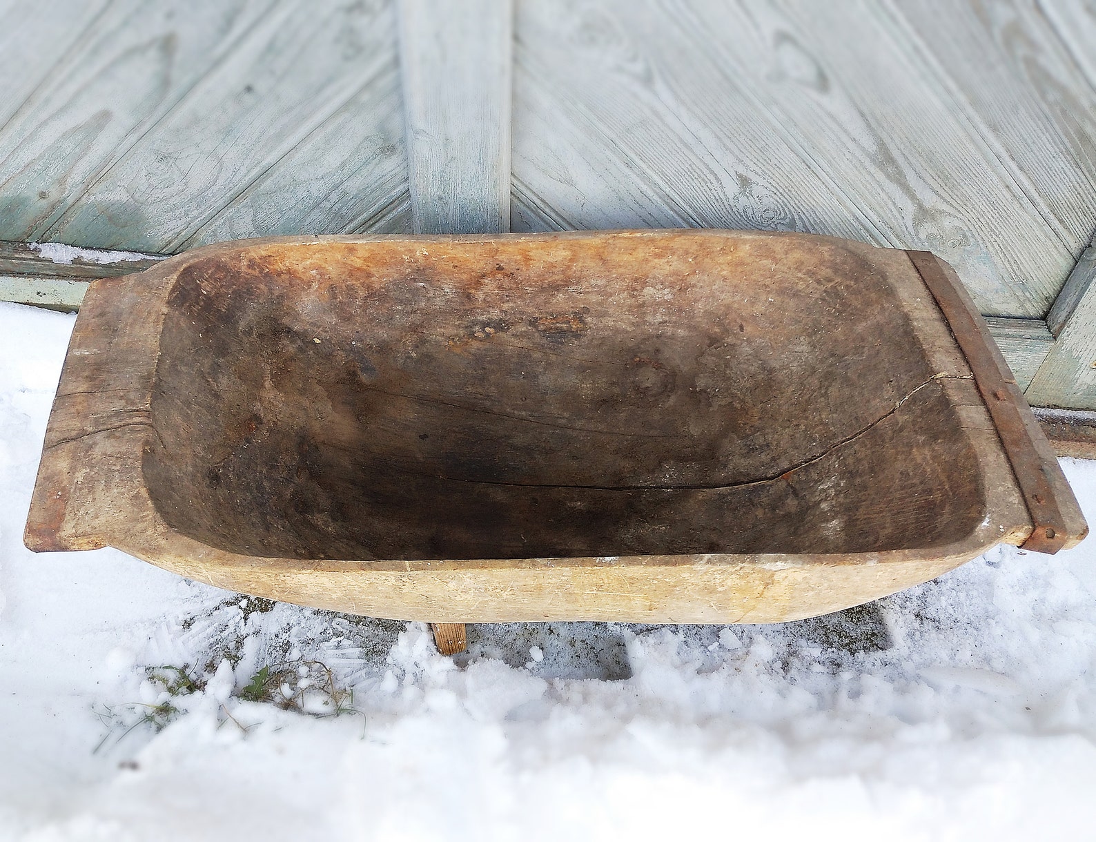 Large wooden bowl Antique dough bowl Wood bowl Rustic home | Etsy