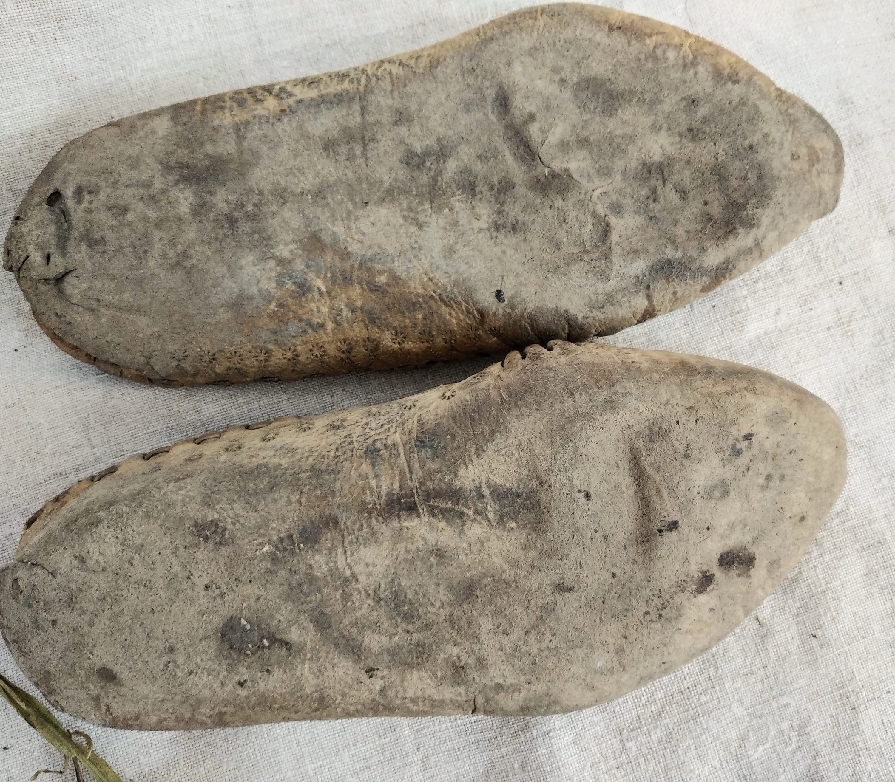 Antique Leather Shoes Primitive Peasant Shoes 1800s Moccasins | Etsy