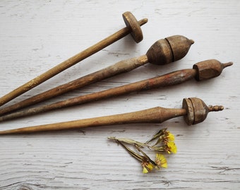 Antique Drop Spindle | Etsy