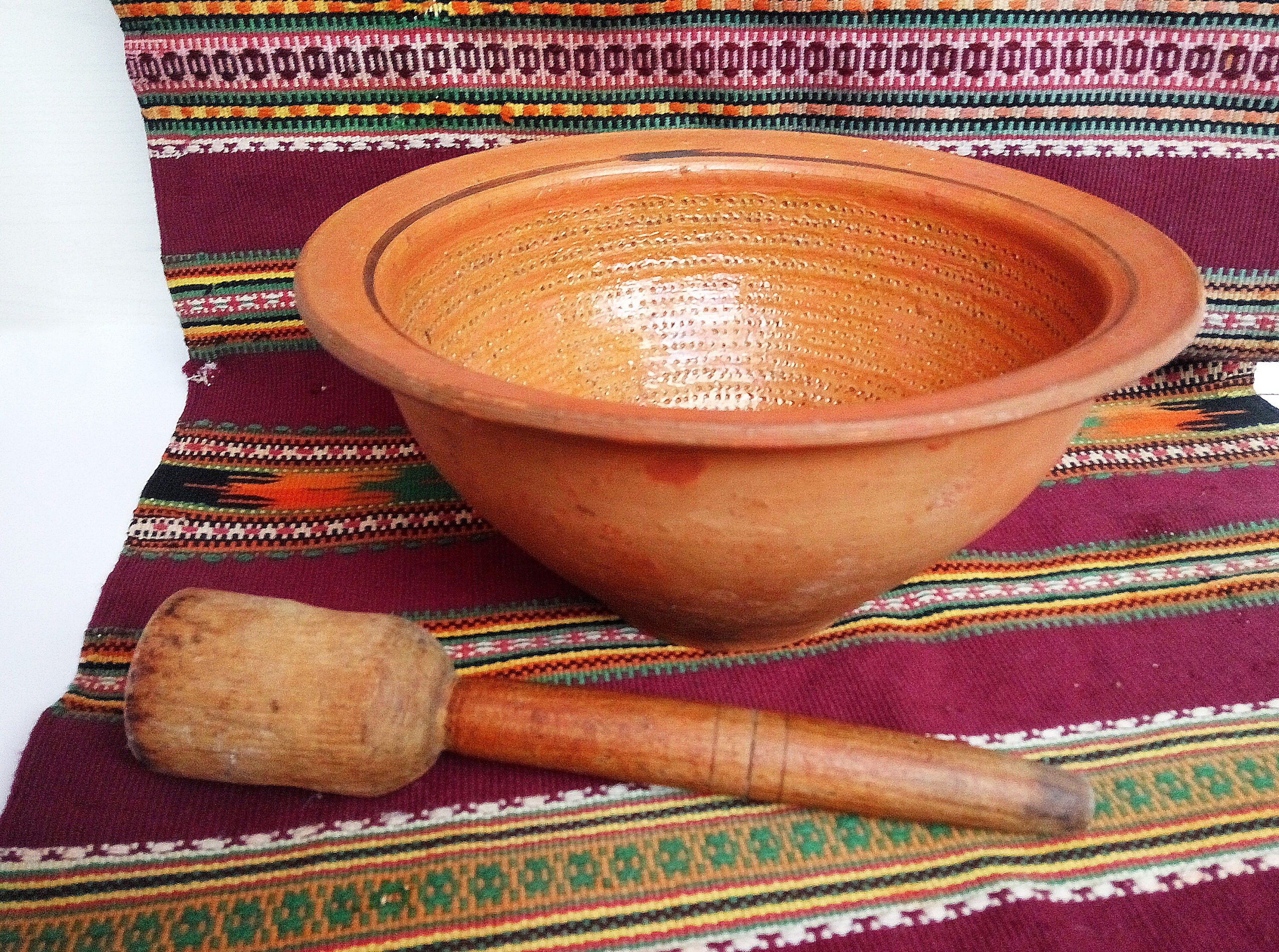 Home Décor Antique mortar and pestle Antique bowl Primitive antiques kitchen set Rustic home ...