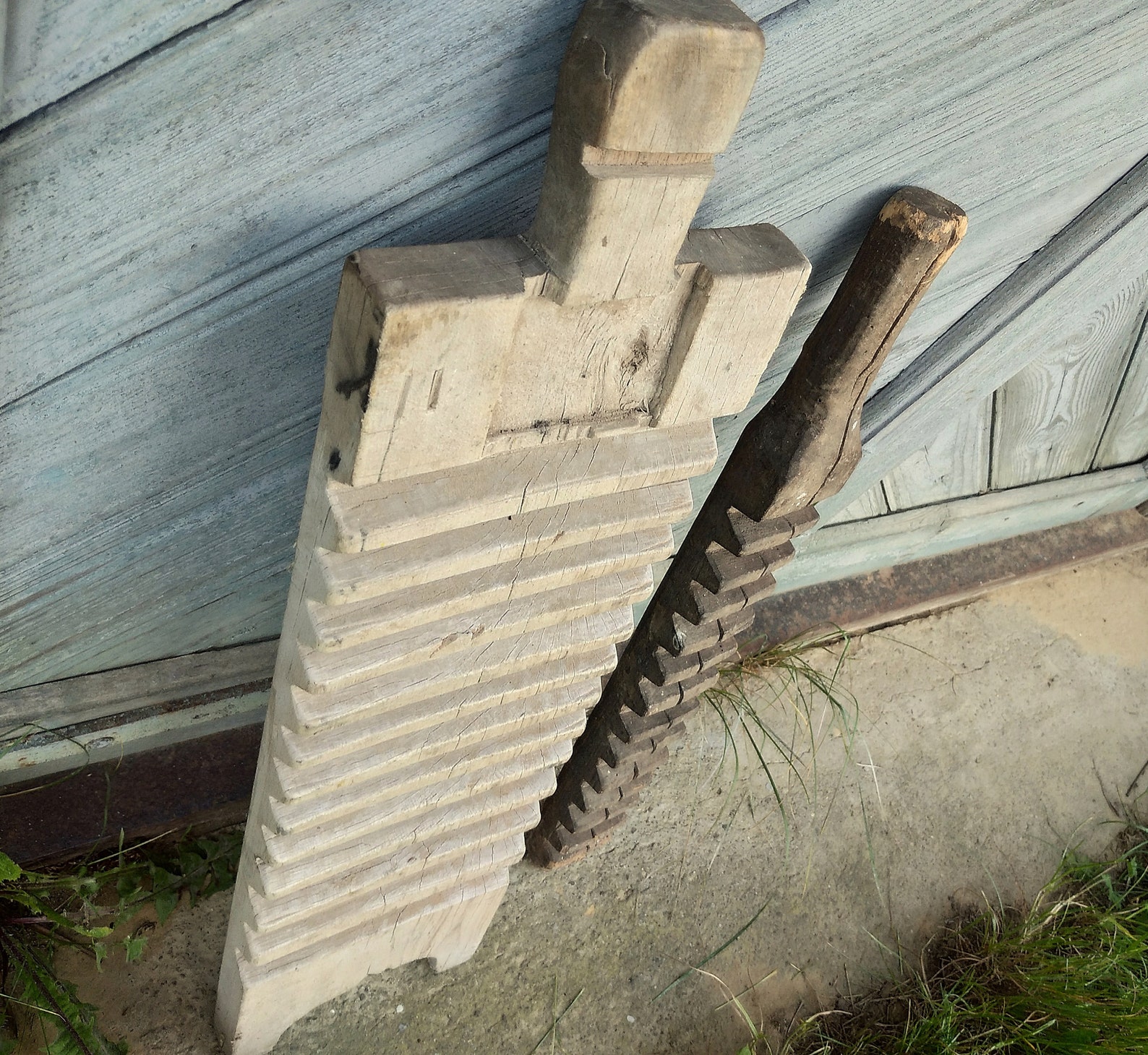 Antique Mangle Board Set Primitive Wood Wall Decor 1920s Farmhouse ...