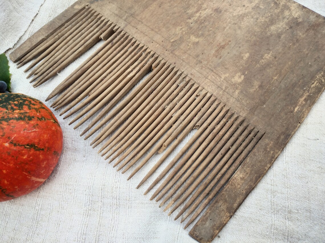 1800s Antique XXXL Wool Carding Comb for Rustic Home Decor Country ...