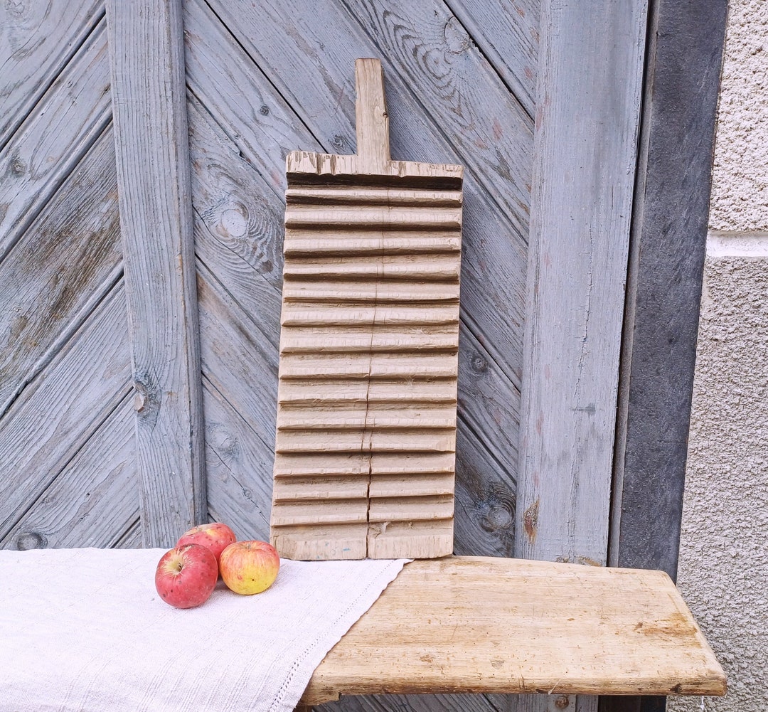 Primitive Antique Mangle Board XXL Farmhouse Wooden Tool Washing Board ...